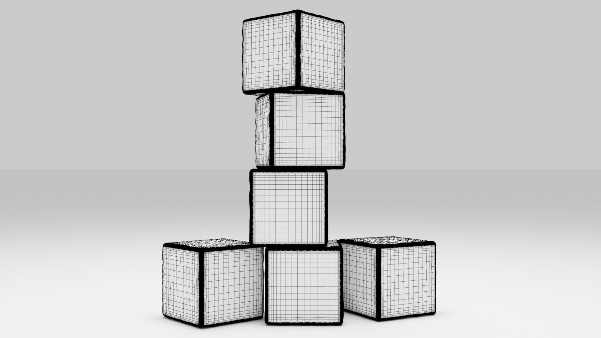 Ice Cube Stacks - 3D Model by ilham45
