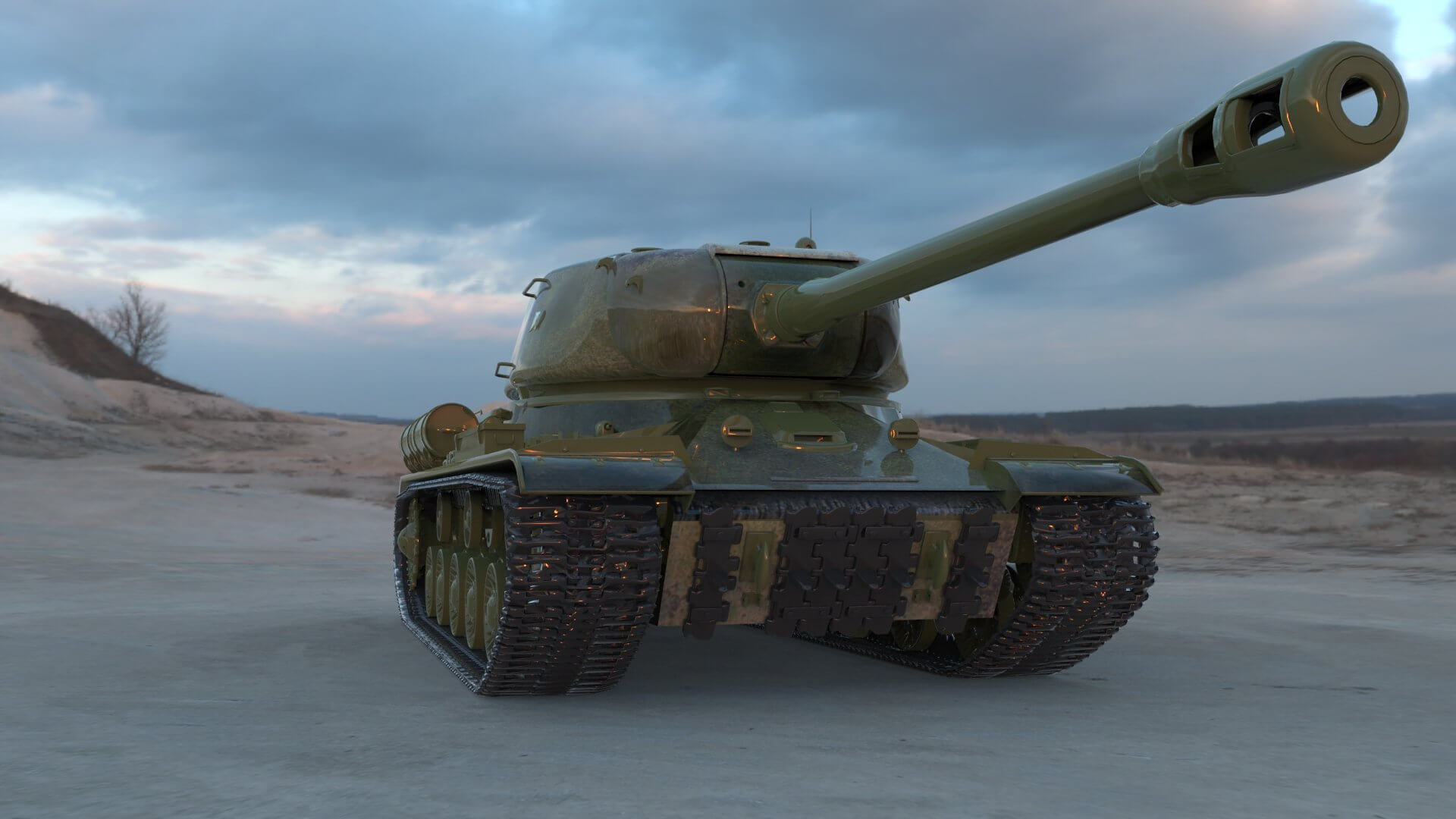 IS-2 Tank Free 3D Model by ilham45