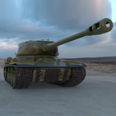 IS-2 Tank Free 3D Model by ilham45