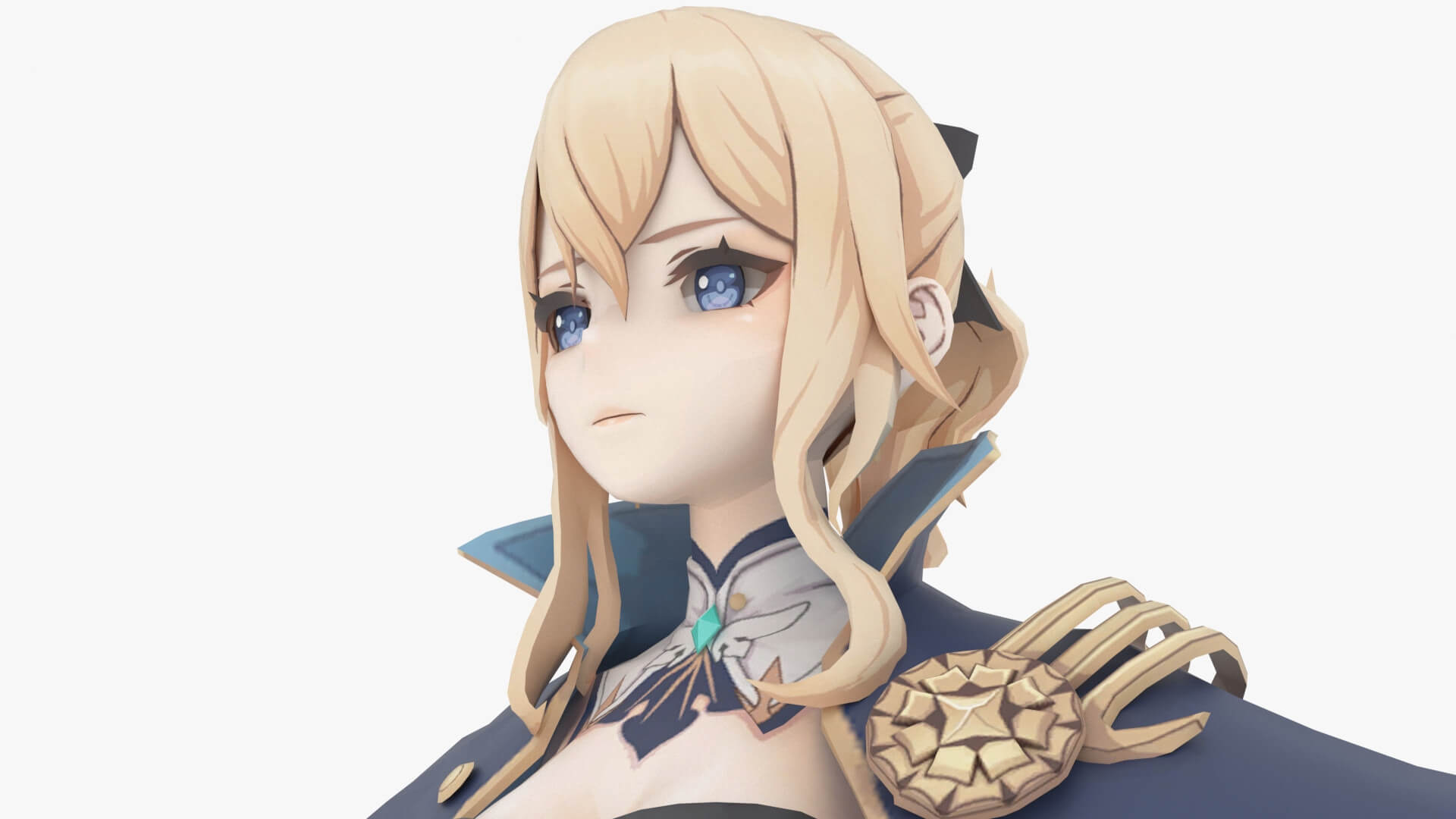 Jean - Genshin Impact 3D Model by ilham45