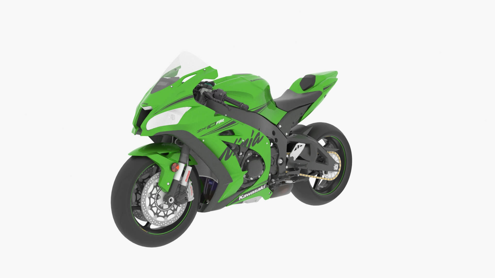 Kawasaki Ninja ZX10-RR 3D Model by ilham45