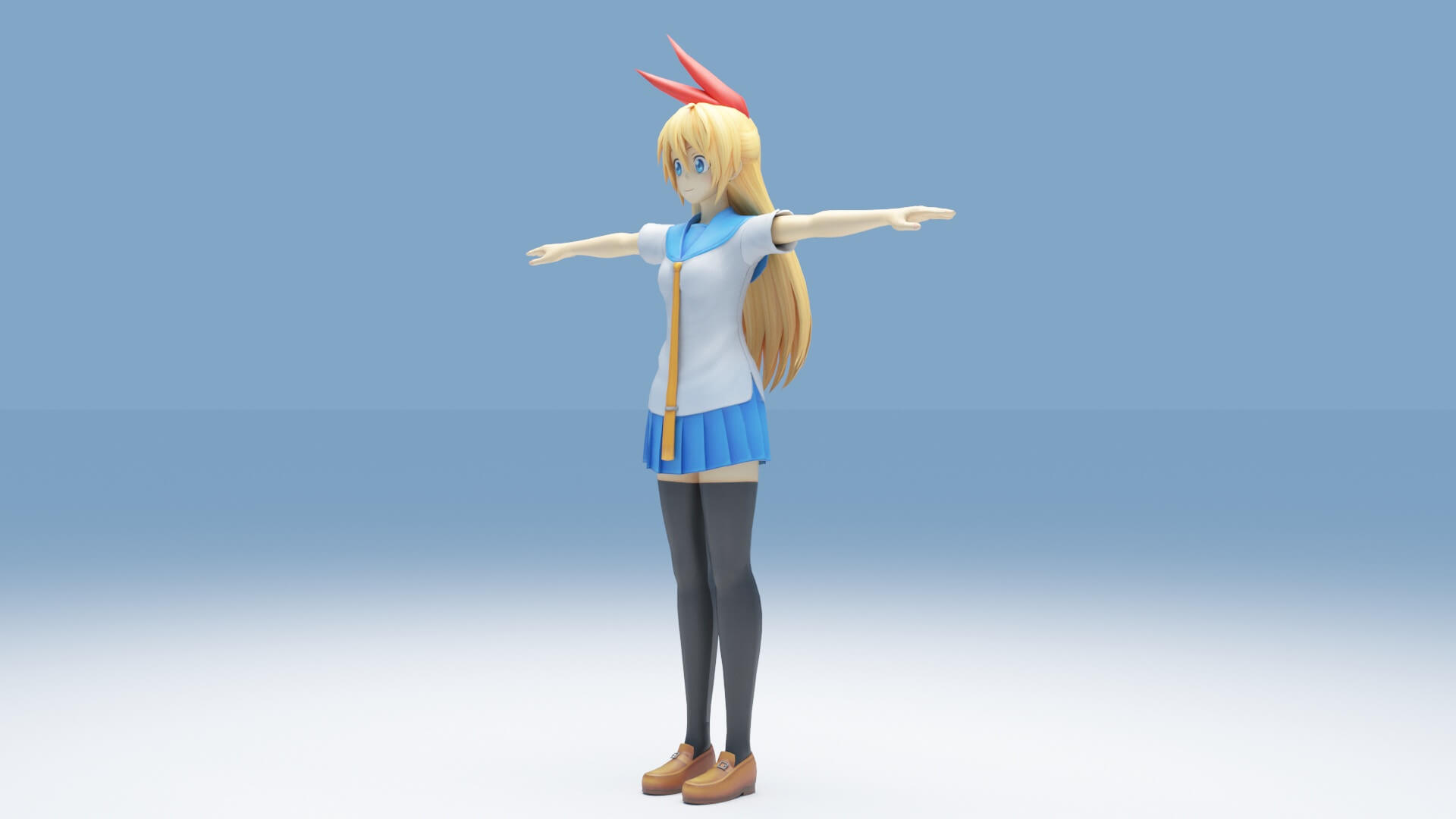 Kirisaki Chitoge - Nisekoi 3D Model by ilham45