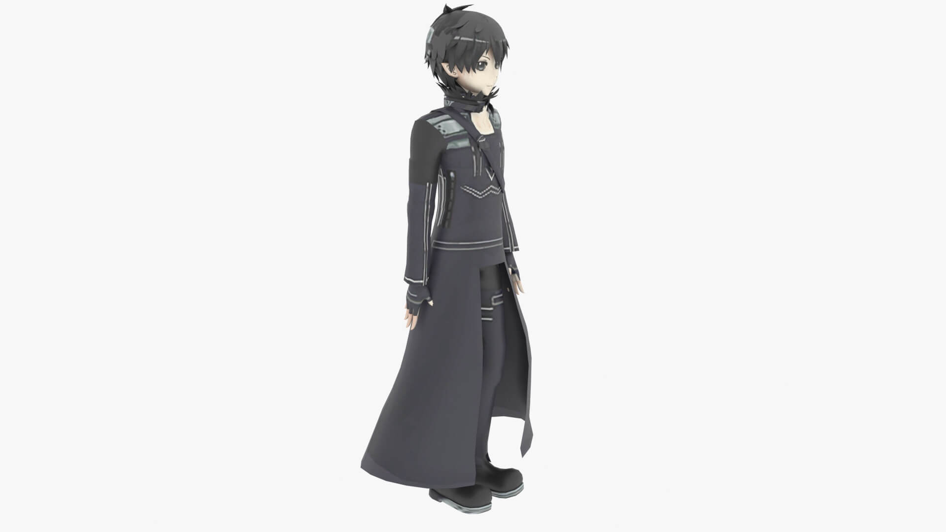 Kirito - Sword Art Online Free 3D Model by ilham45