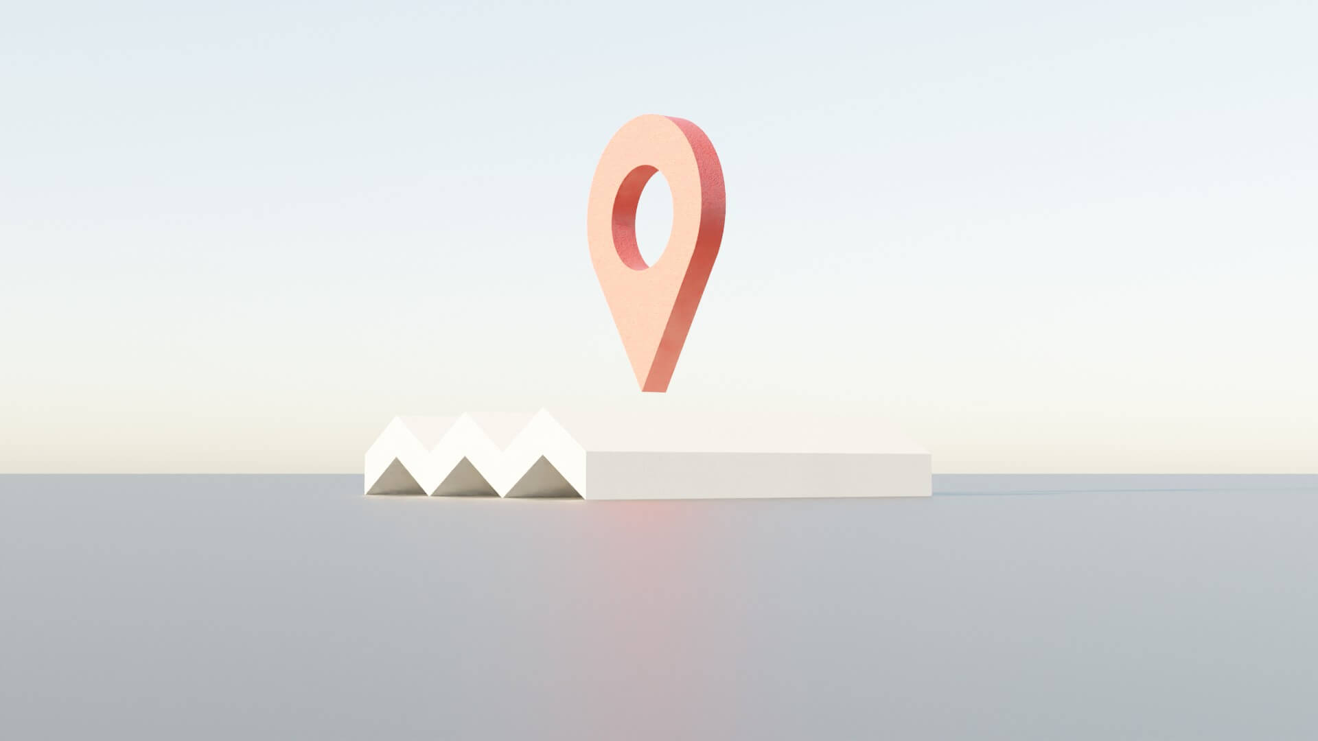 Map Marker Low-poly 3D Model by ilham45