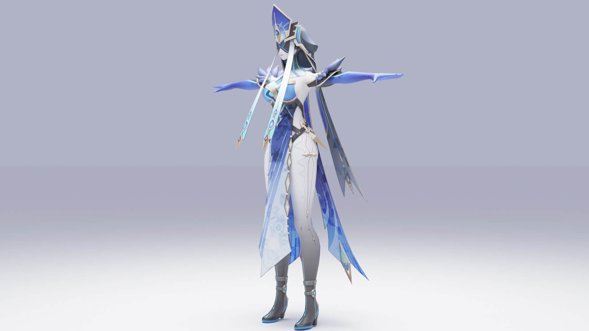 Mirror Maiden - Genshin Impact 3D Model by ilham45