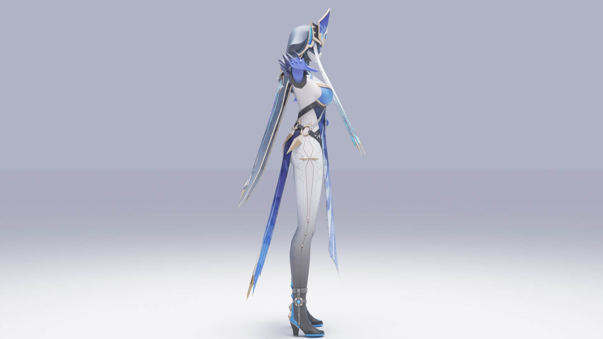 Mirror Maiden - Genshin Impact 3D Model by ilham45