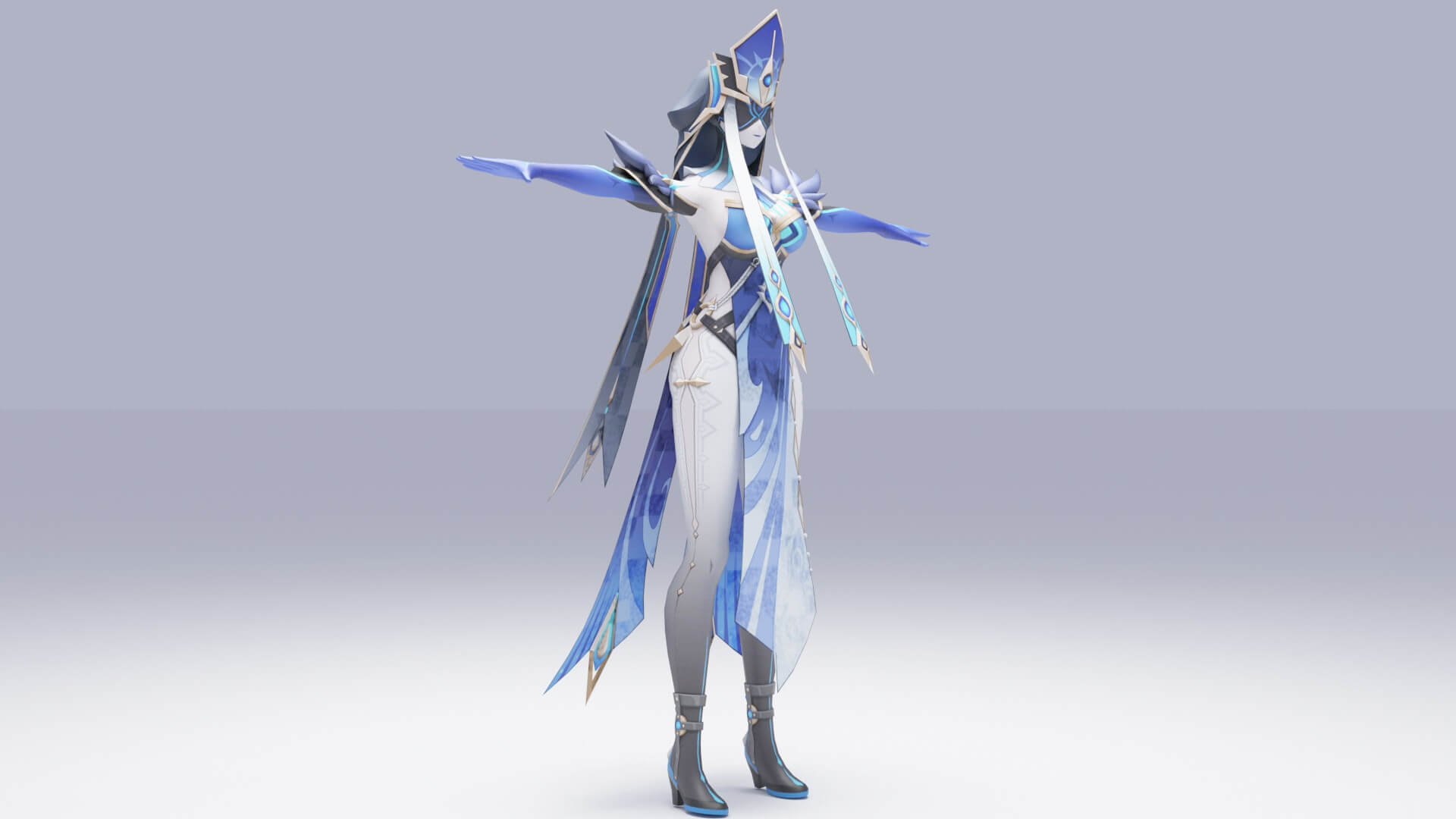 Mirror Maiden - Genshin Impact 3D Model by ilham45