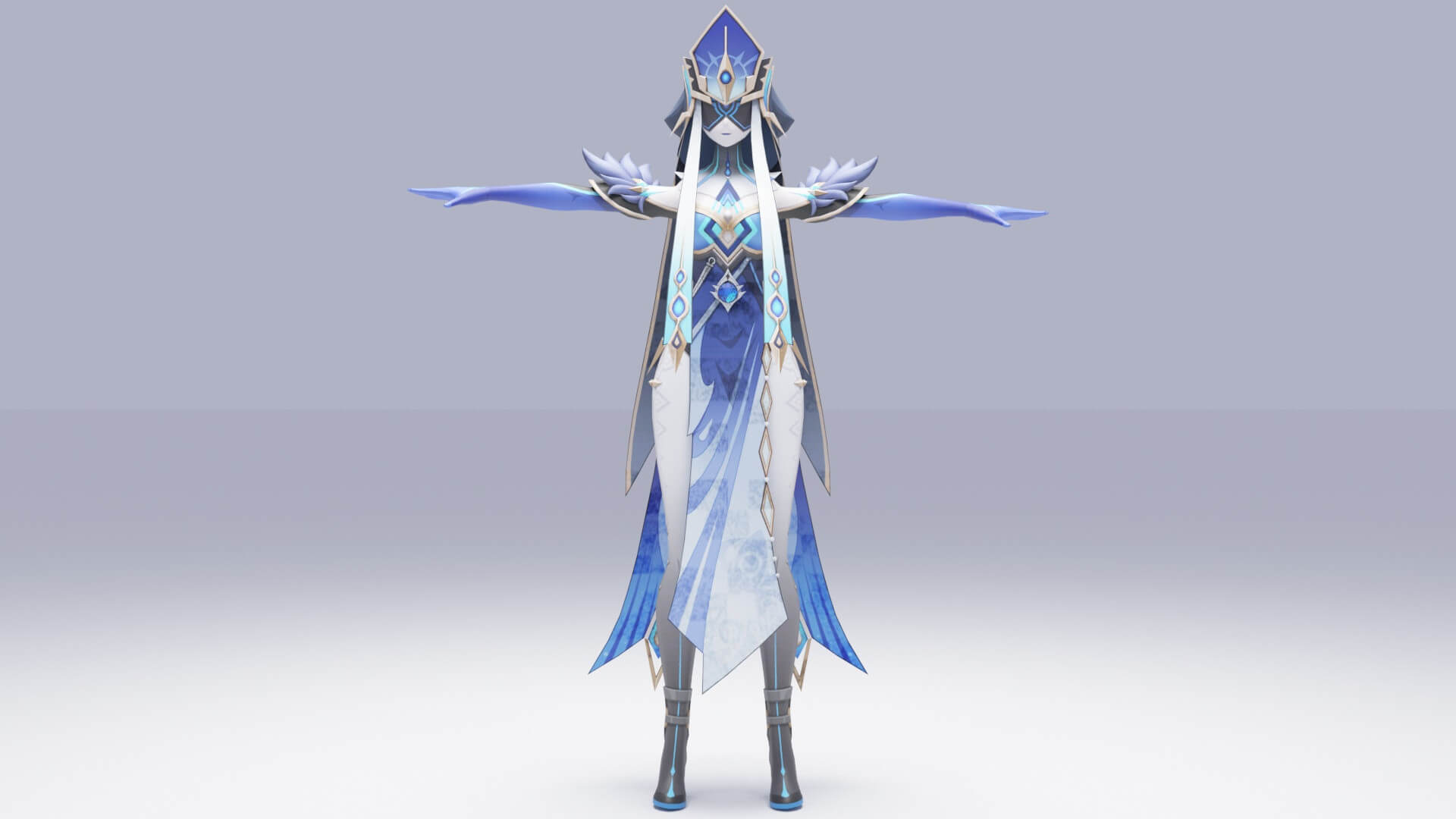 Mirror Maiden - Genshin Impact 3D Model by ilham45