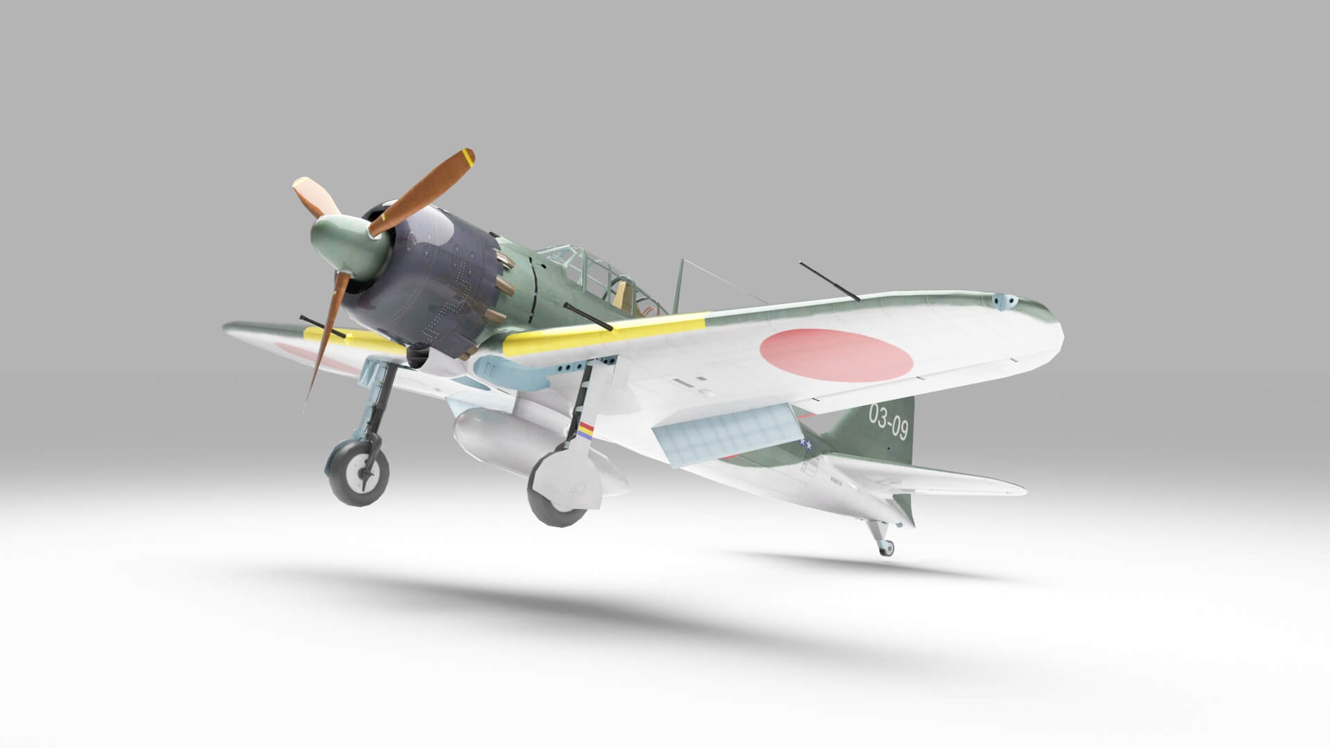 Mitsubishi A6M Zero - 3D Model by ilham45