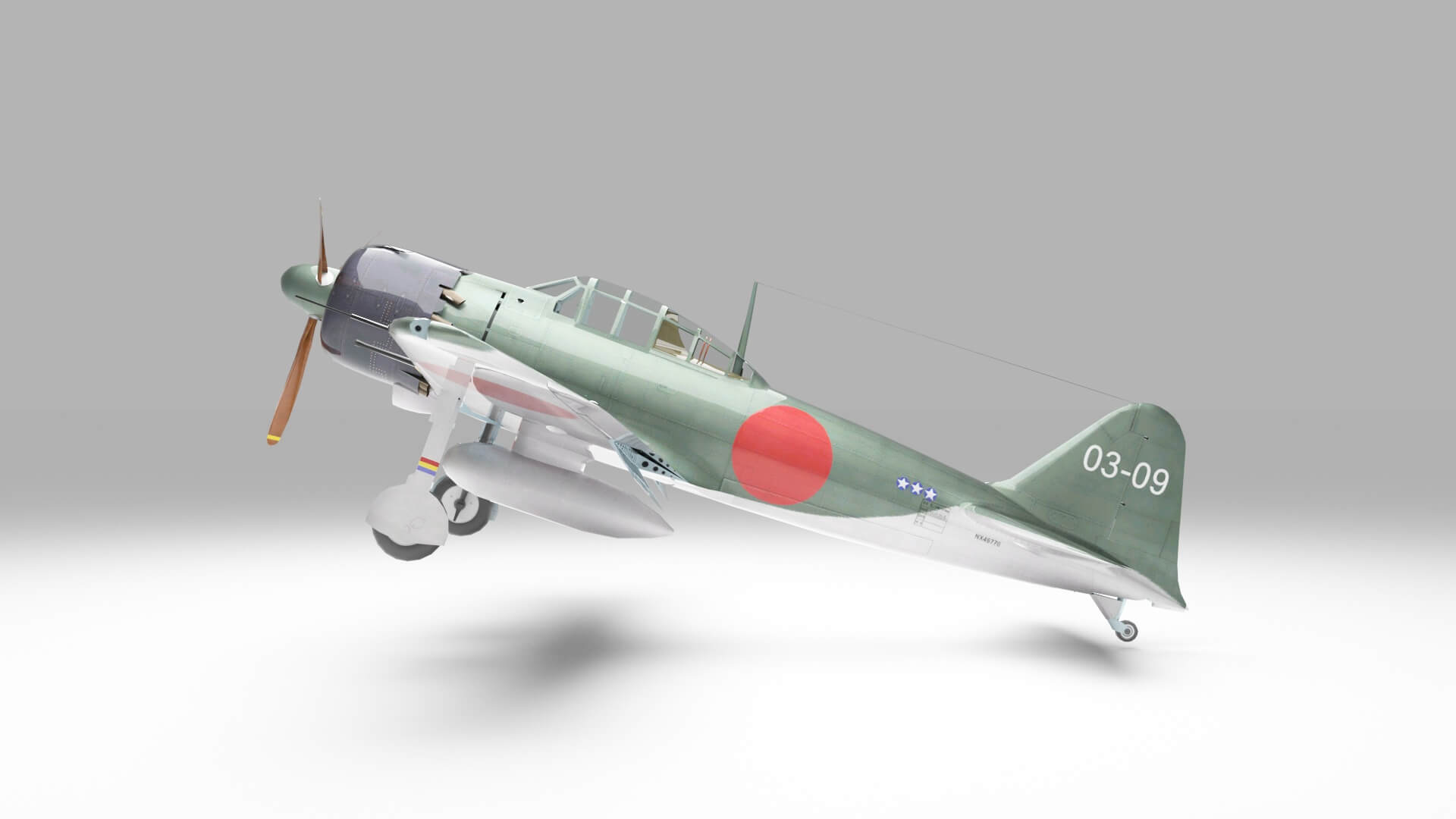 Mitsubishi A6M Zero - 3D Model by ilham45
