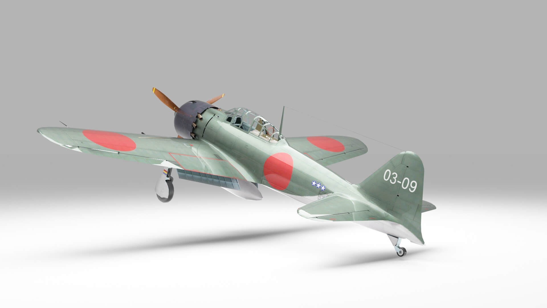 Mitsubishi A6M Zero - 3D Model by ilham45