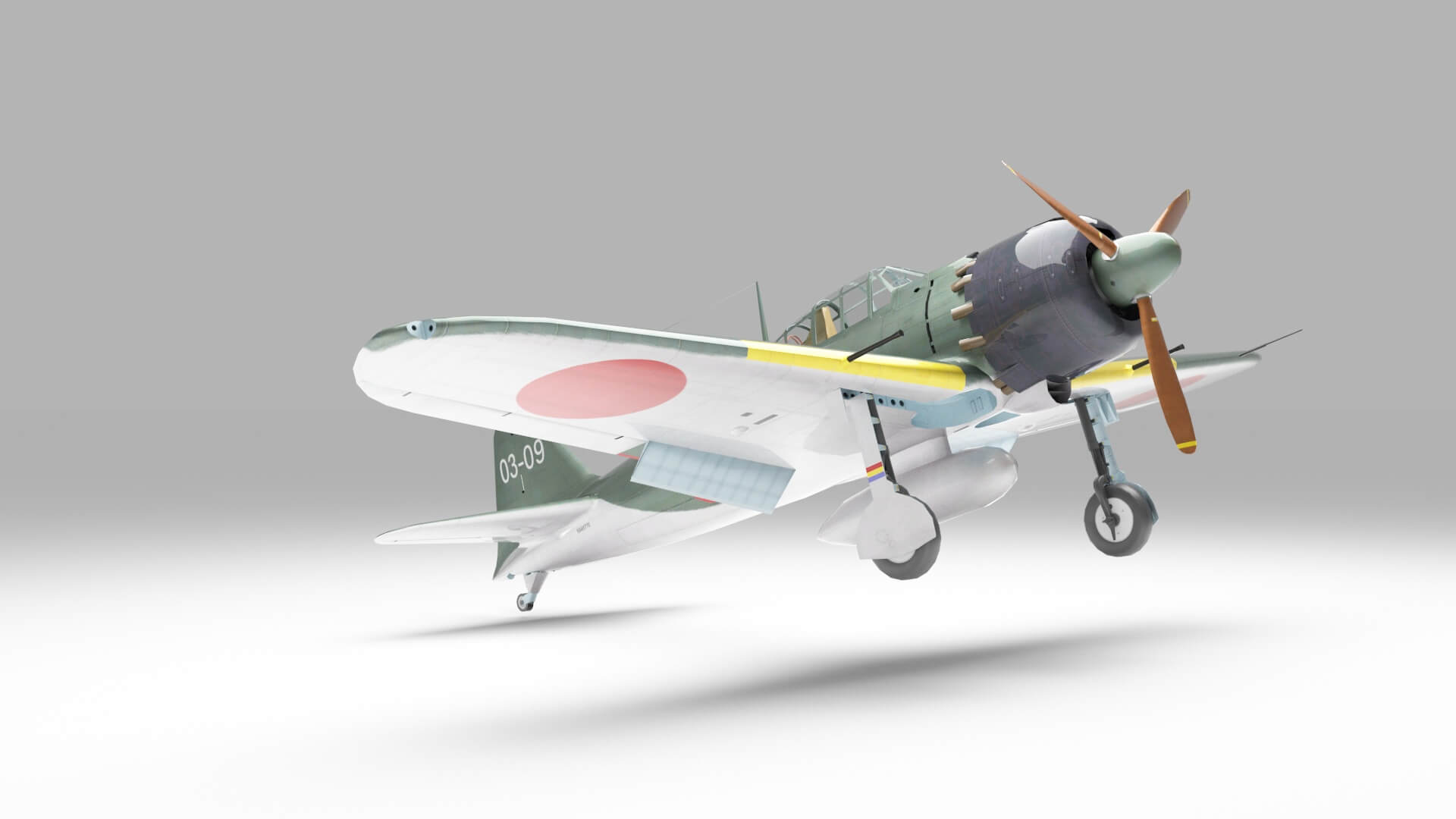 Mitsubishi A6M Zero - 3D Model by ilham45
