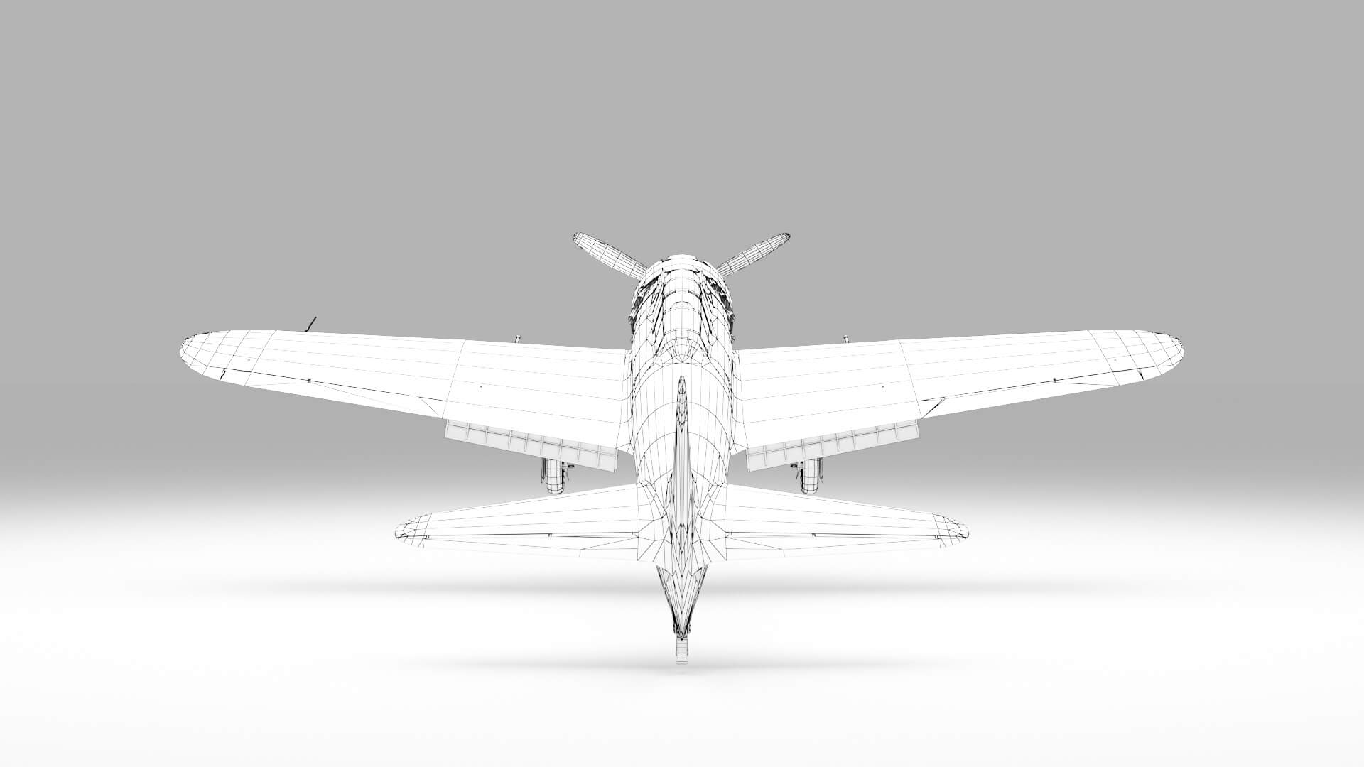 Mitsubishi A6M Zero - 3D Model by ilham45