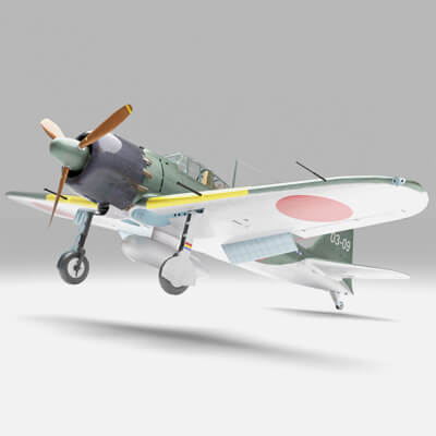 Mitsubishi A6M Zero - 3D Model by ilham45