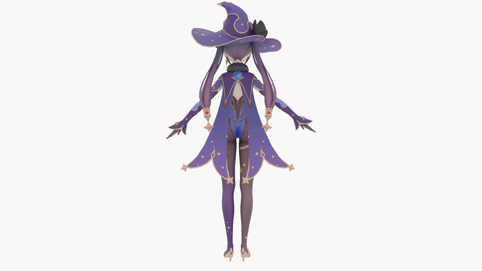 Mona - Genshin Impact 3D Model by ilham45