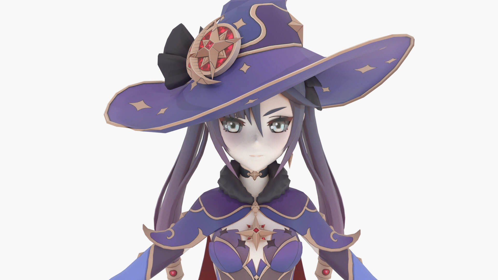 Mona - Genshin Impact 3D Model by ilham45