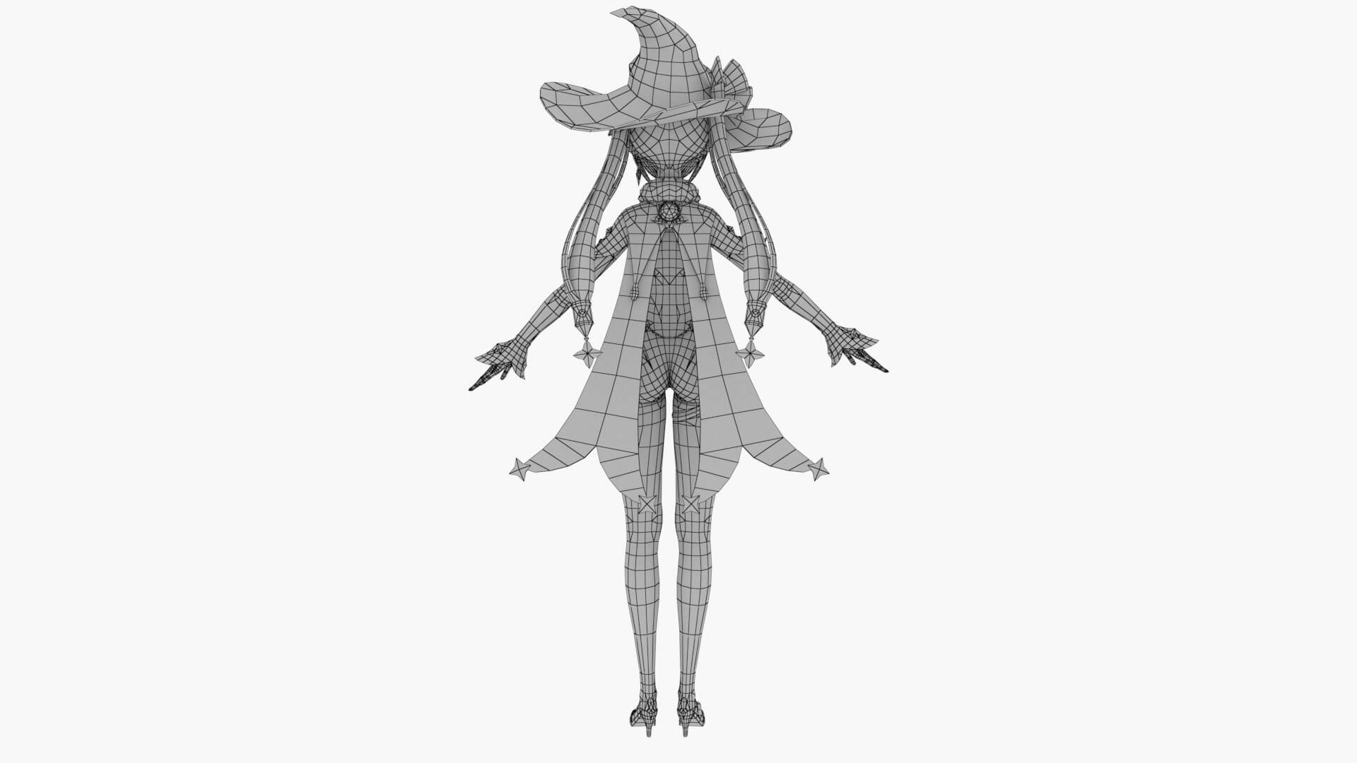 Mona - Genshin Impact 3D Model by ilham45