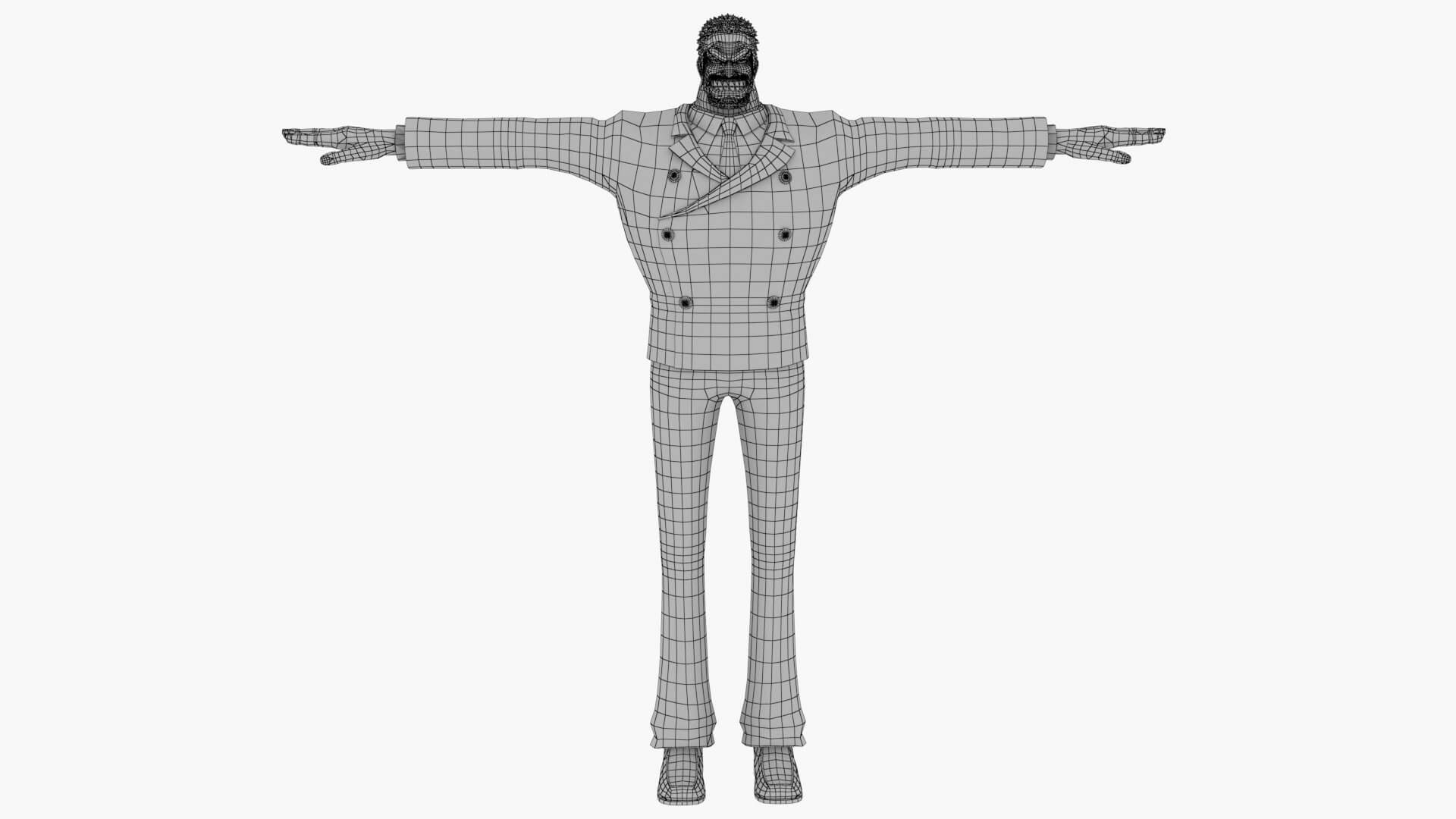 Monkey D Garp - One Piece 3D Model by ilham45