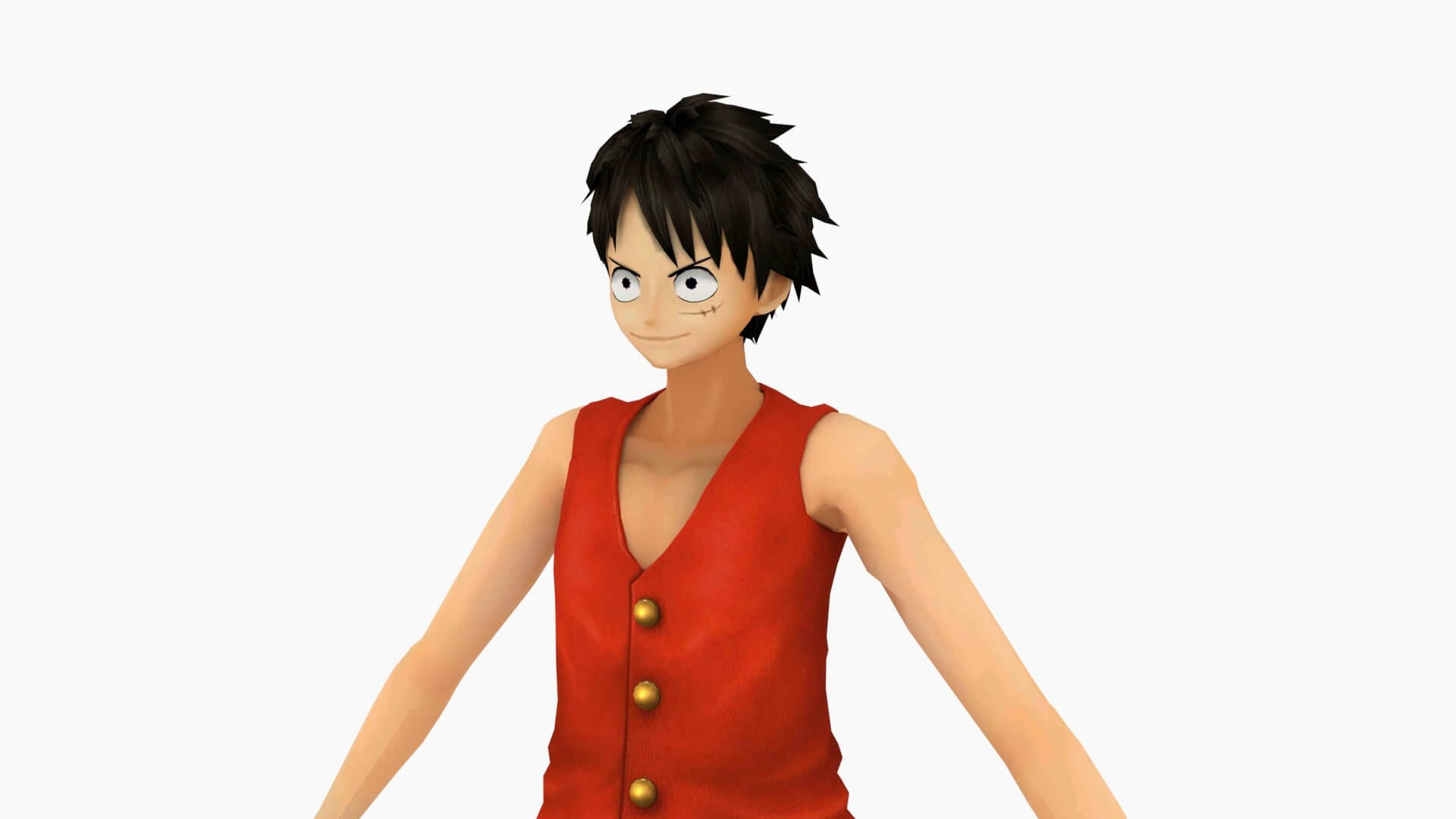 Monkey D Luffy - 3D Model by ilham45