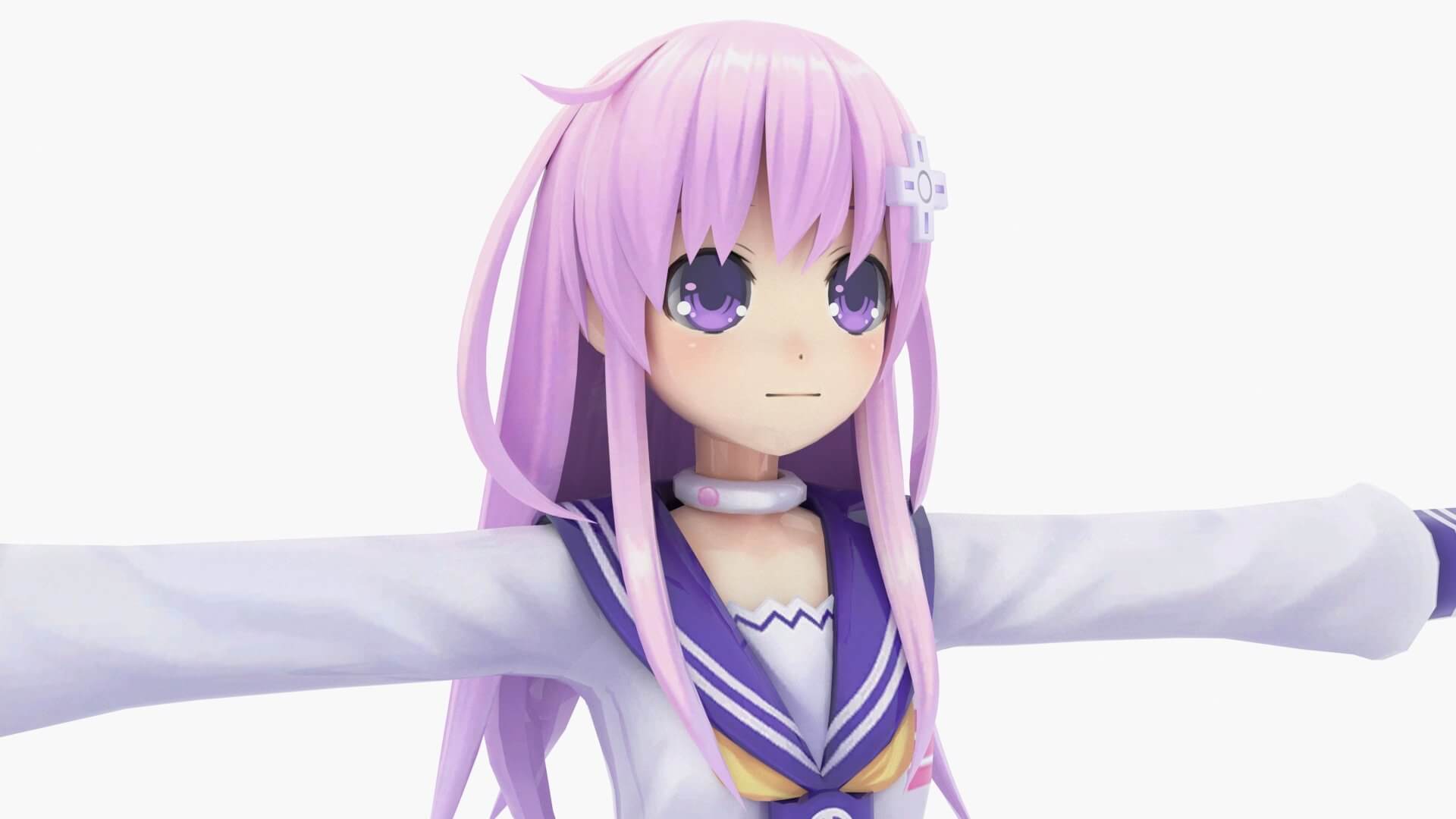 Nepgear - Hyperdimension Neptunia 3D Model by ilham45