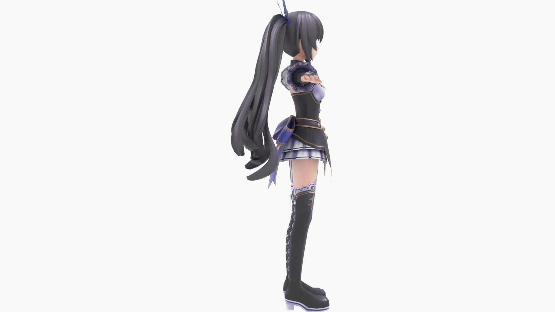 Noire from Hyperdimension Neptunia - 3D Model by ilham45
