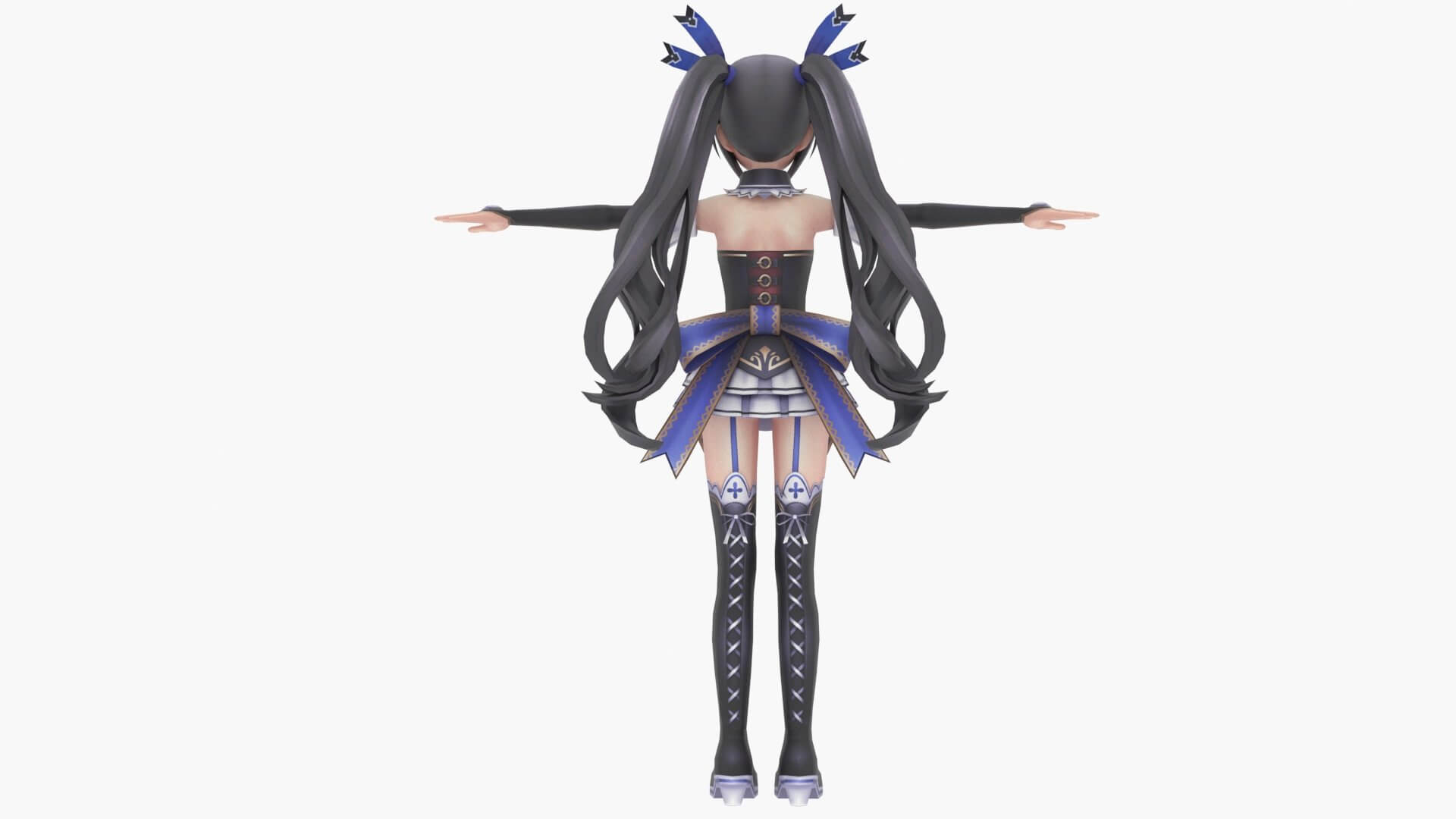 Noire from Hyperdimension Neptunia - 3D Model by ilham45