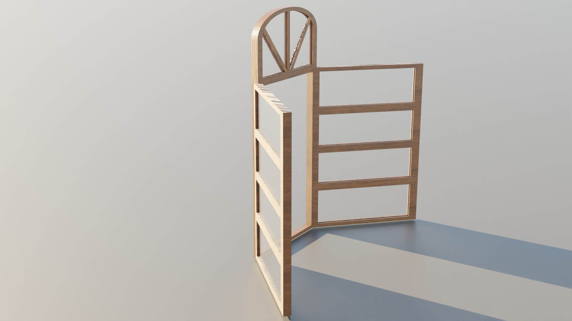 Opened Window Glass - Free 3D Model by ilham45