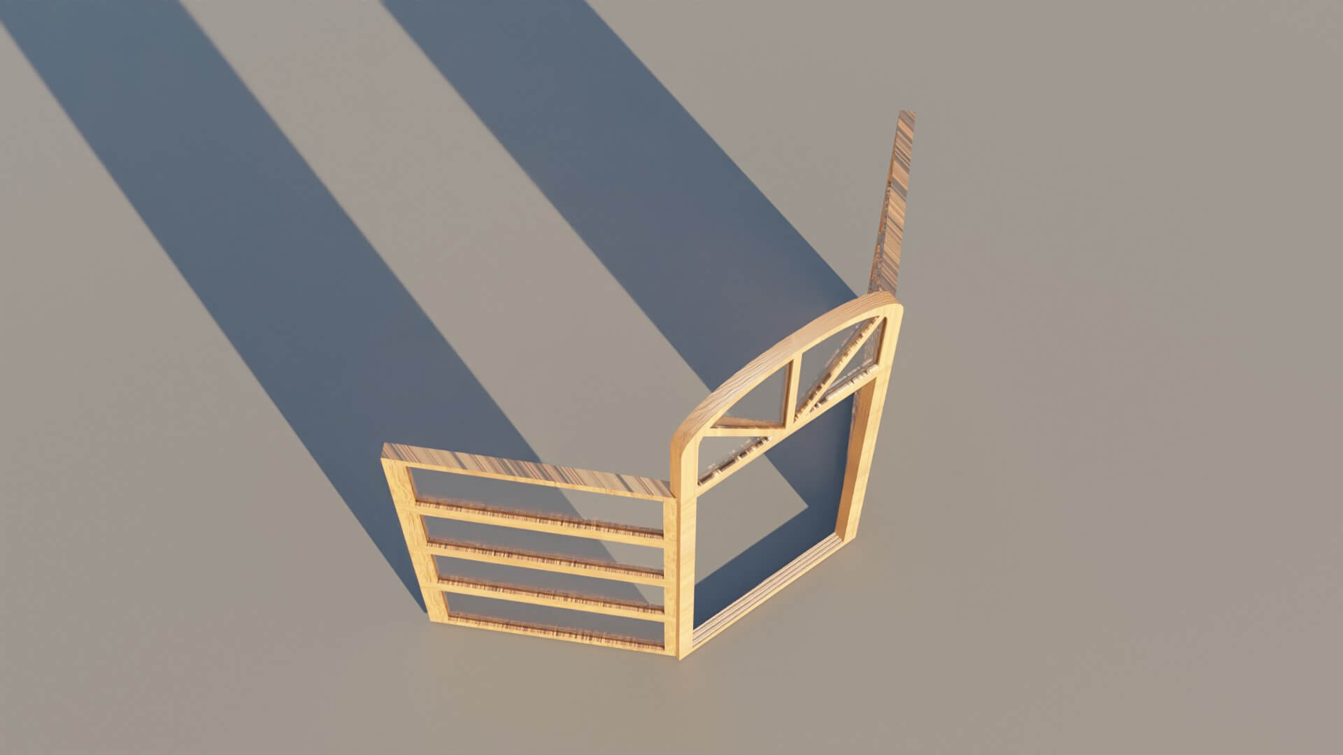 Opened Window Glass - Free 3D Model by ilham45