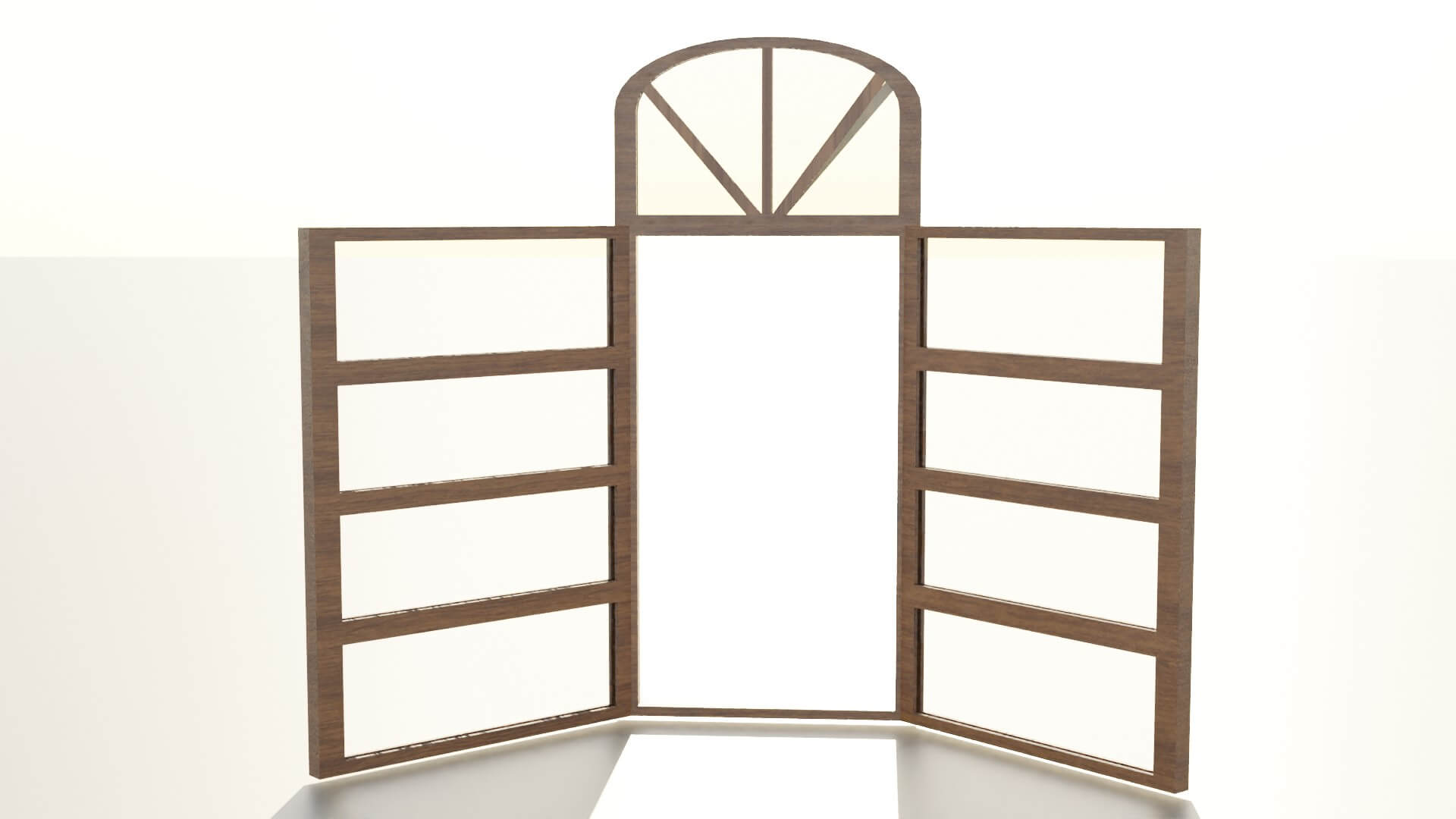 Opened Window Glass - Free 3D Model by ilham45