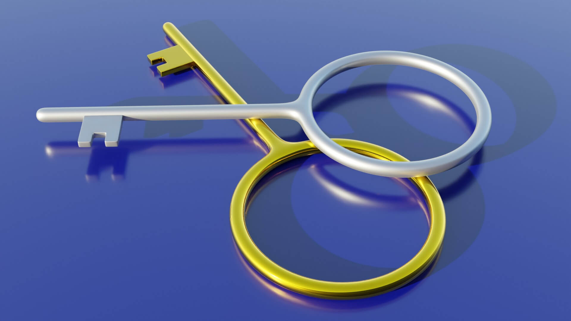 Two Padlock Keys - 3D Model by ilham45