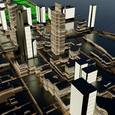 Perth Australia Citymap Building - 3D Model by ilham45