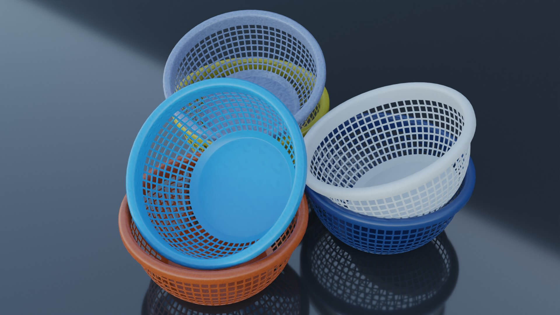 Plastic Basket - 3D Model by ilham45