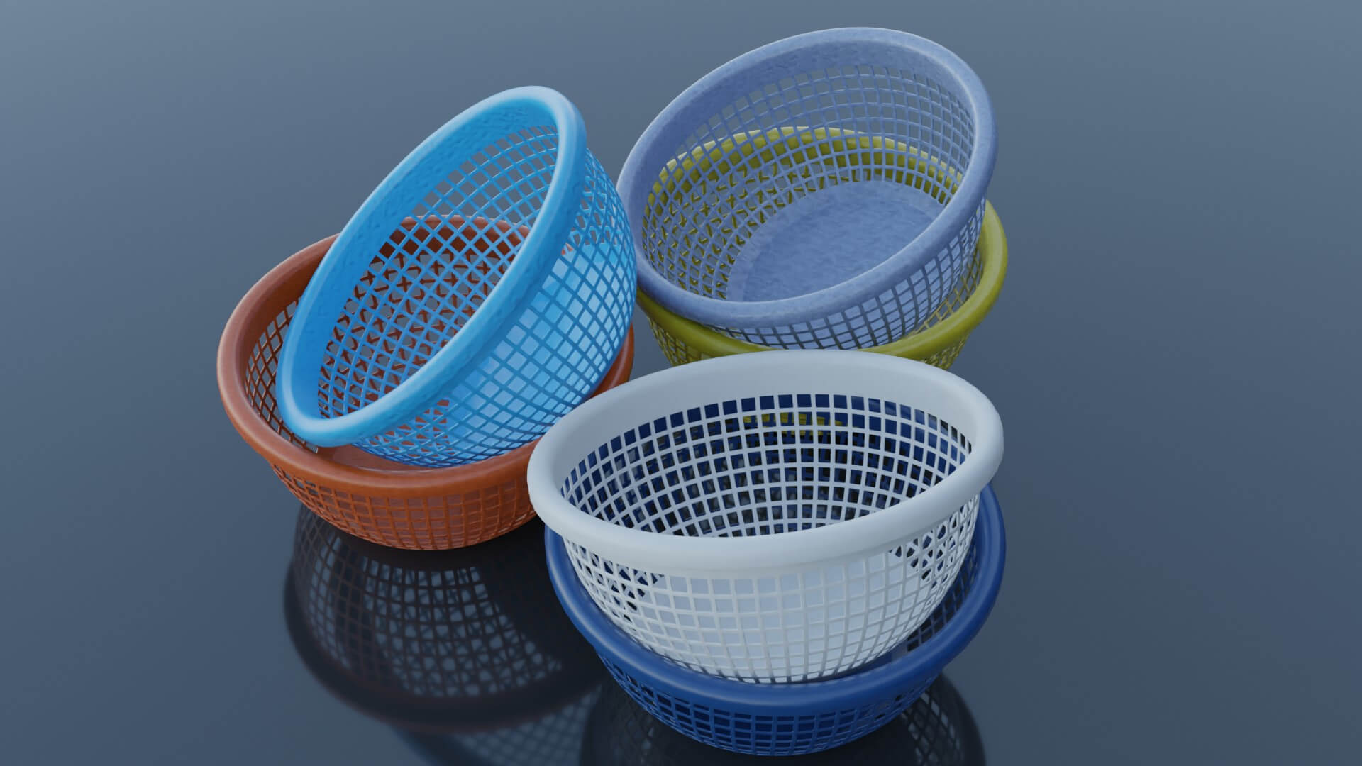 Plastic Basket - 3D Model by ilham45
