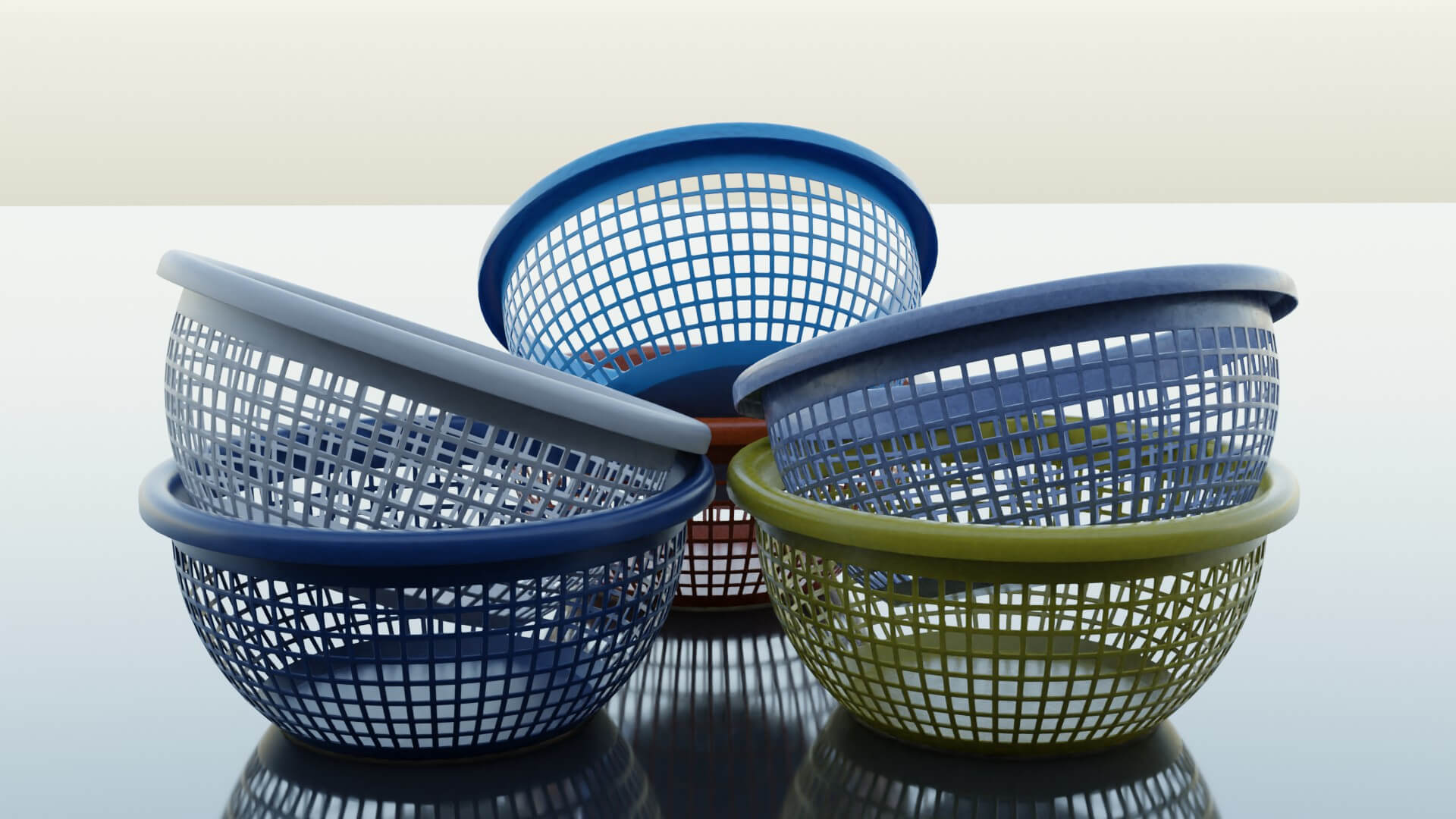 Plastic Basket - 3D Model by ilham45