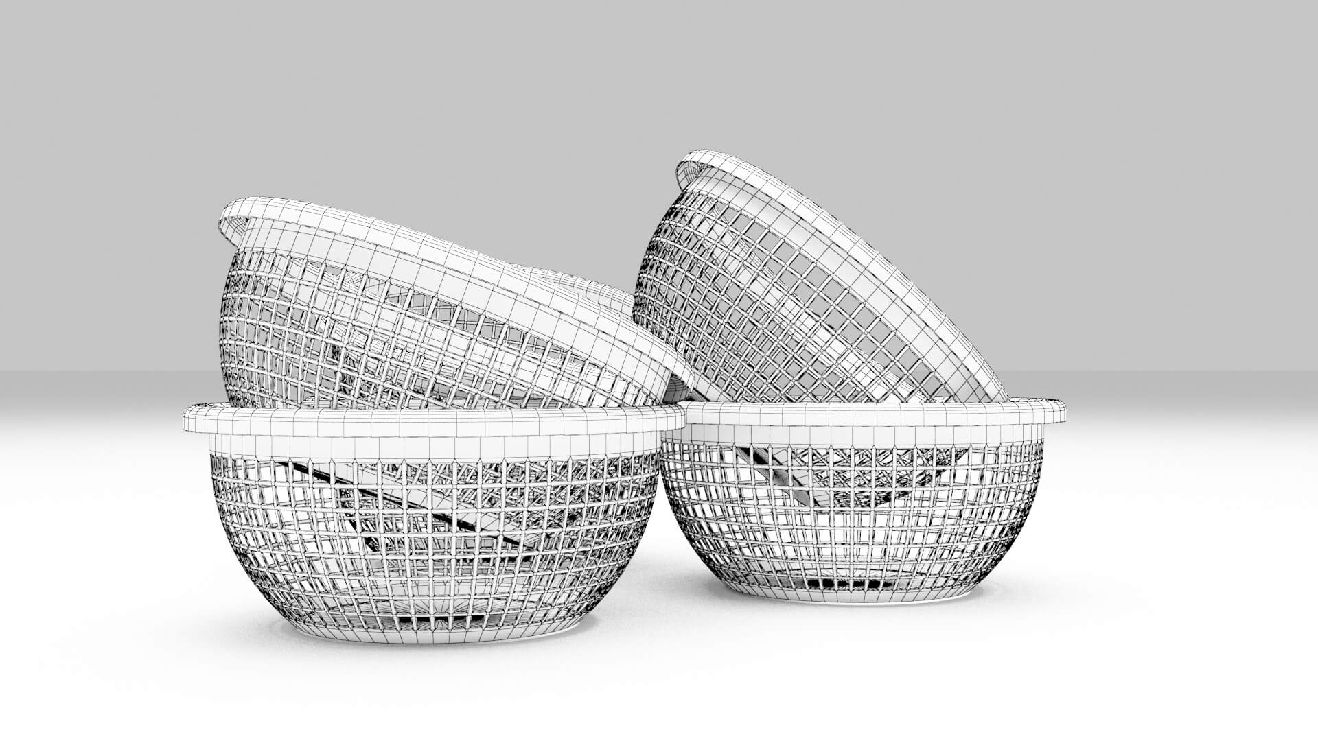 Plastic Basket - 3D Model by ilham45