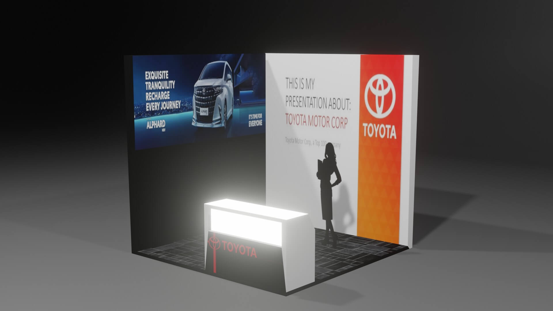 Presentation Stage - Free 3D Model by ilham45