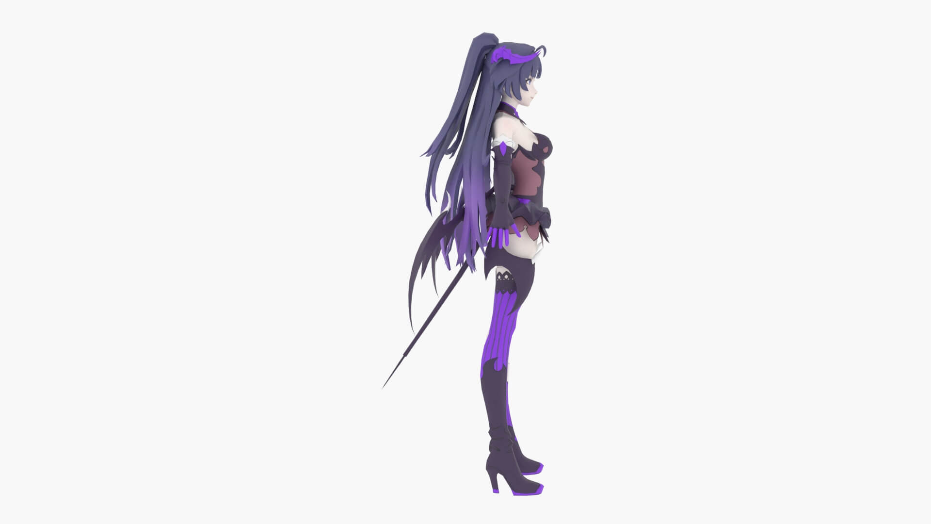 Raiden Mei From Honkai Impact - 3D Model by ilham45