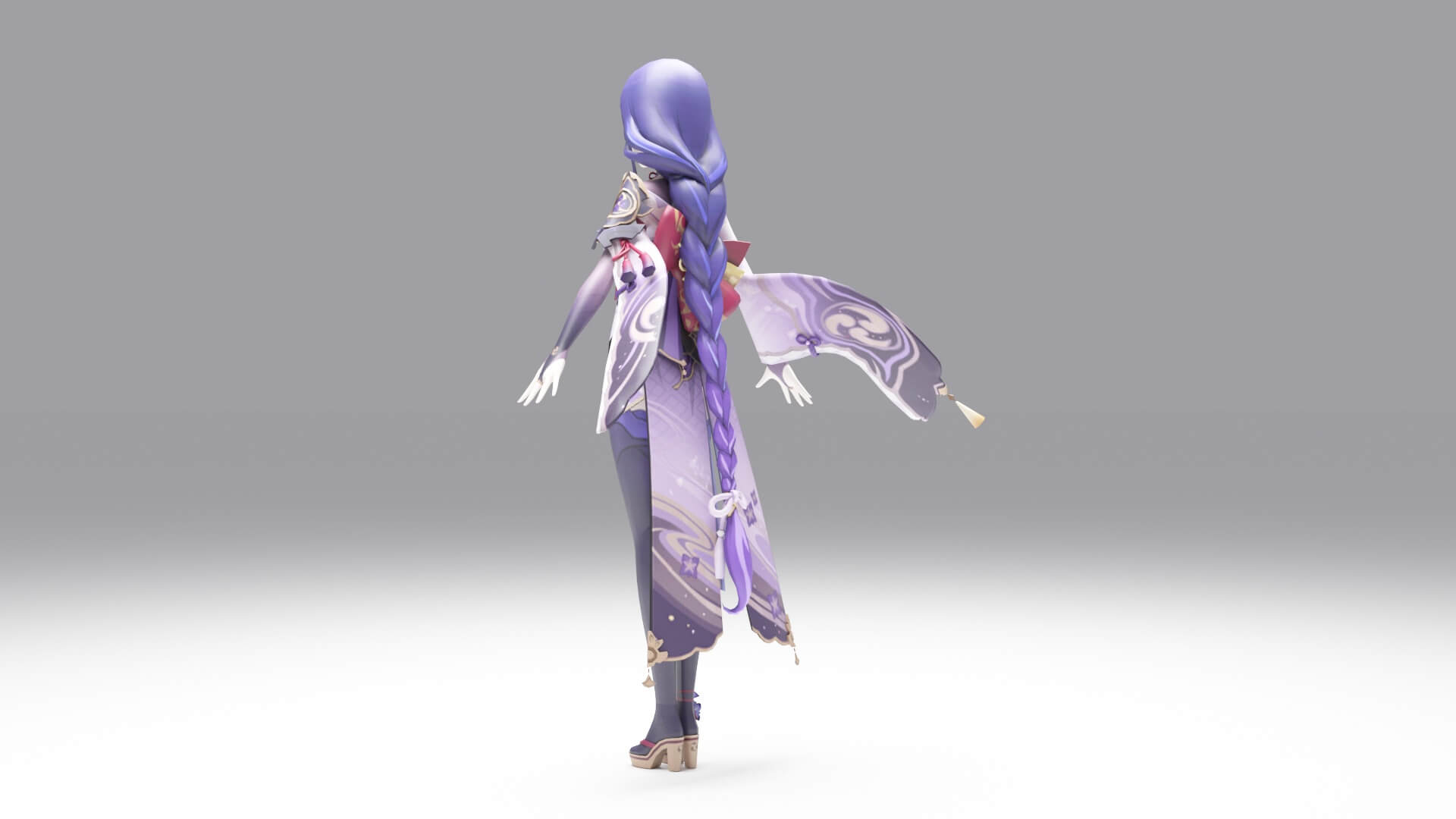 Raiden Shogun - Genshin Impact 3D Model by ilham45