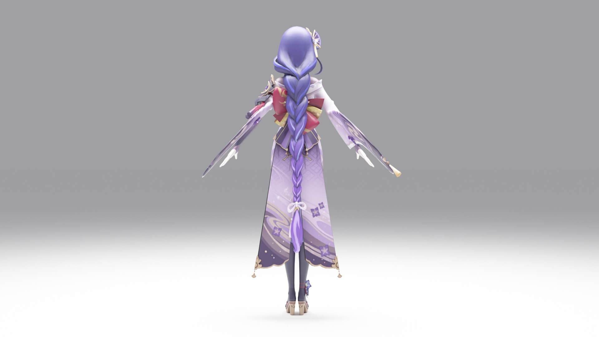 Raiden Shogun - Genshin Impact 3D Model by ilham45