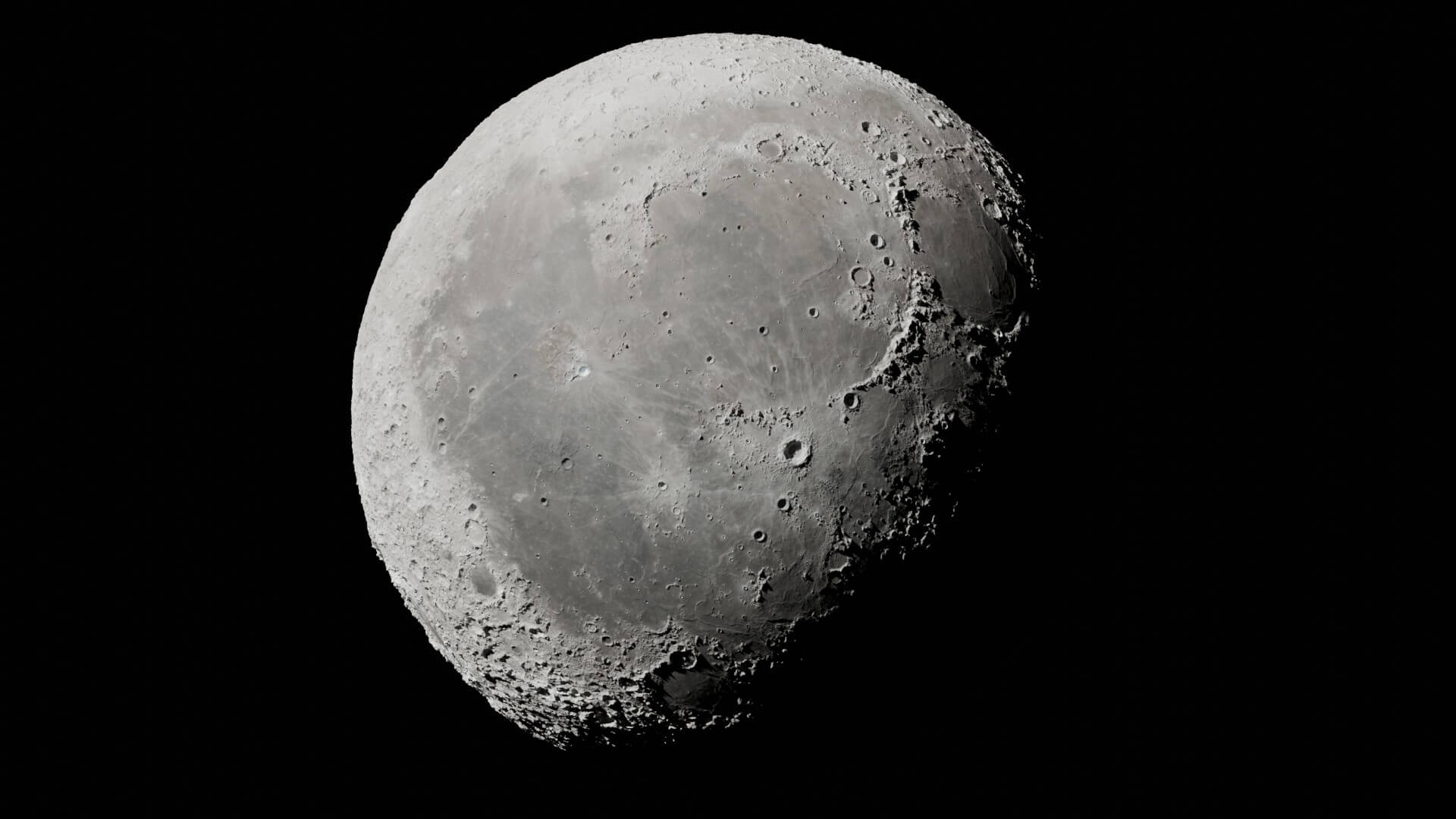 Realistic Moon - 3D Model by ilham45