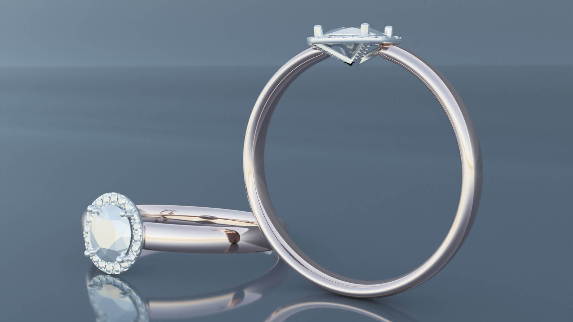 Rose Gold Ring - Free 3D Model by ilham45
