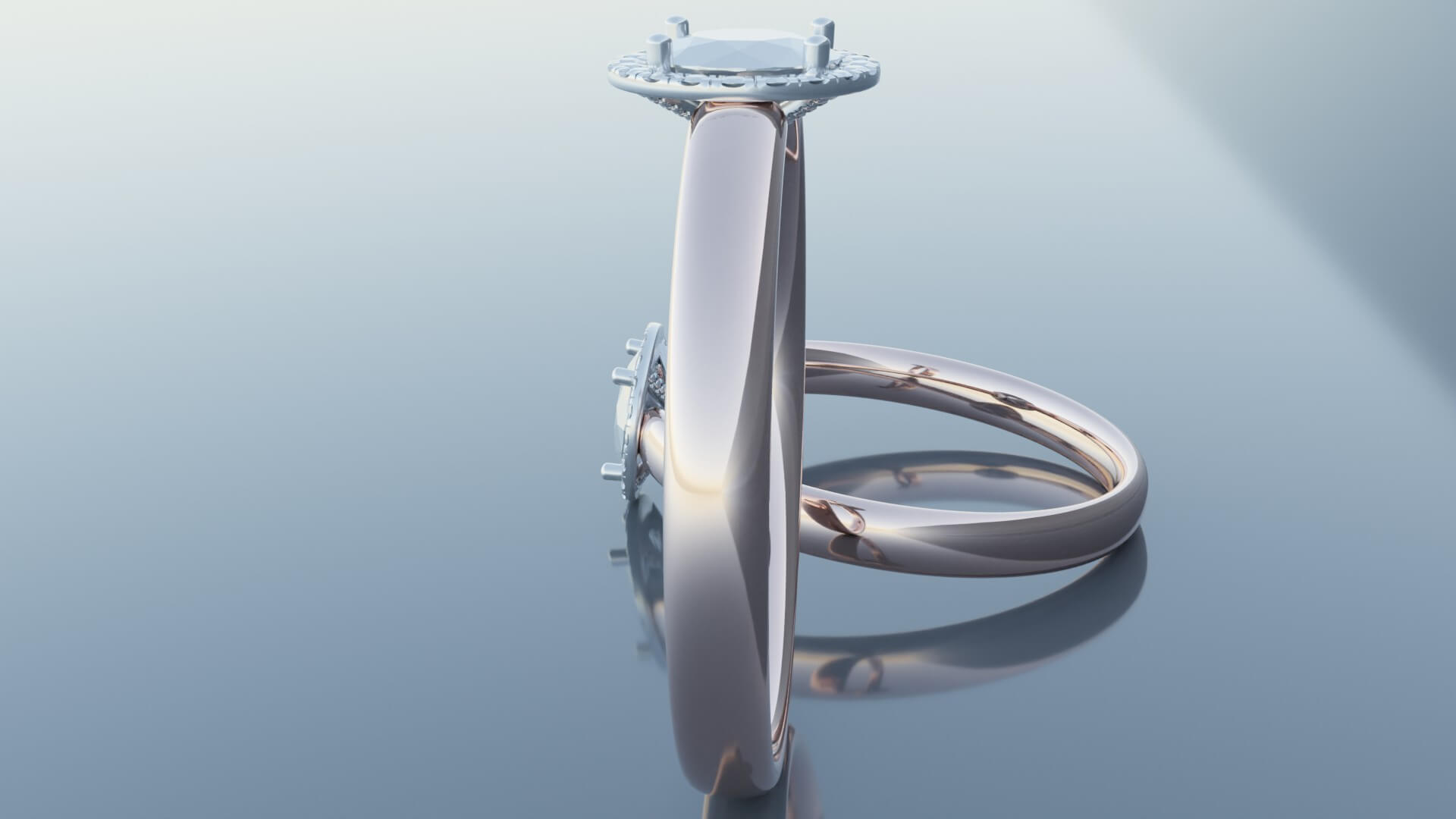 Rose Gold Ring - Free 3D Model by ilham45