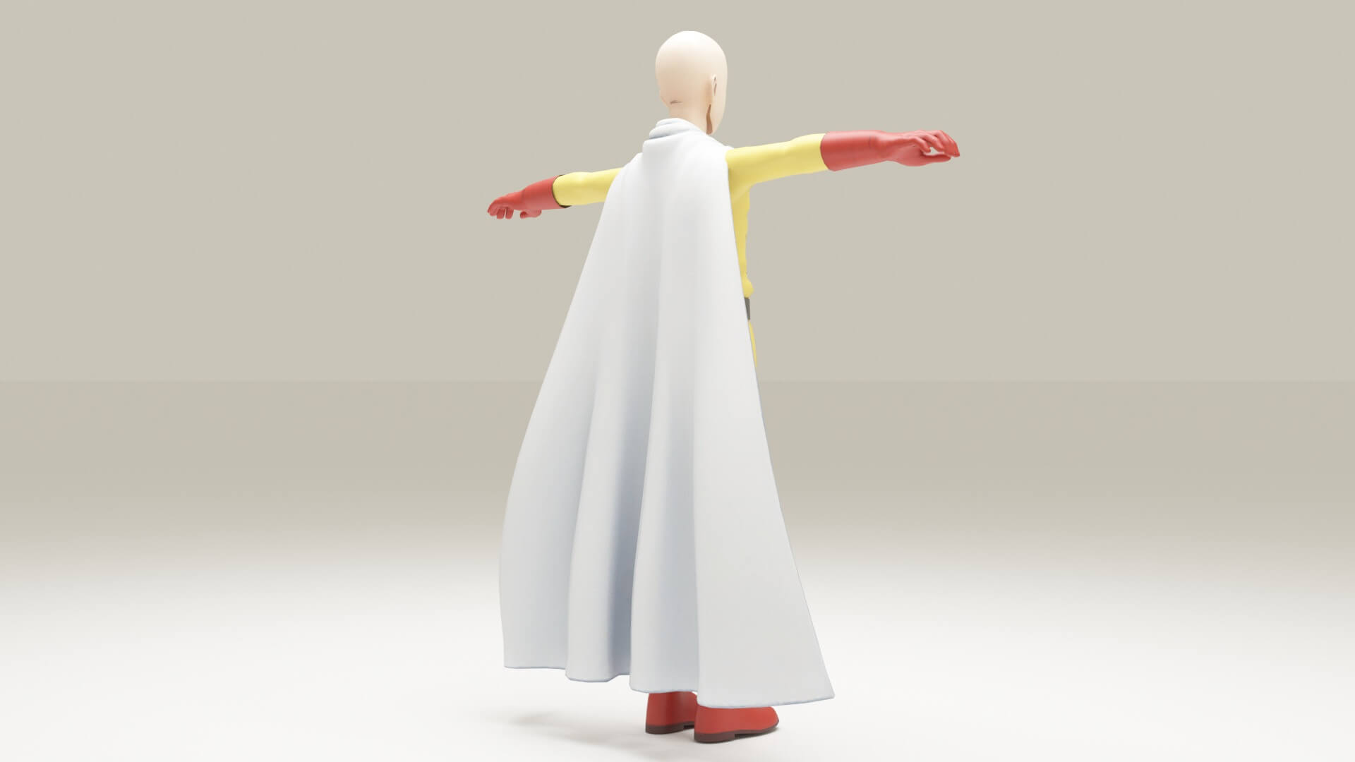 Saitama - One Punch Man 3D Model by ilham45