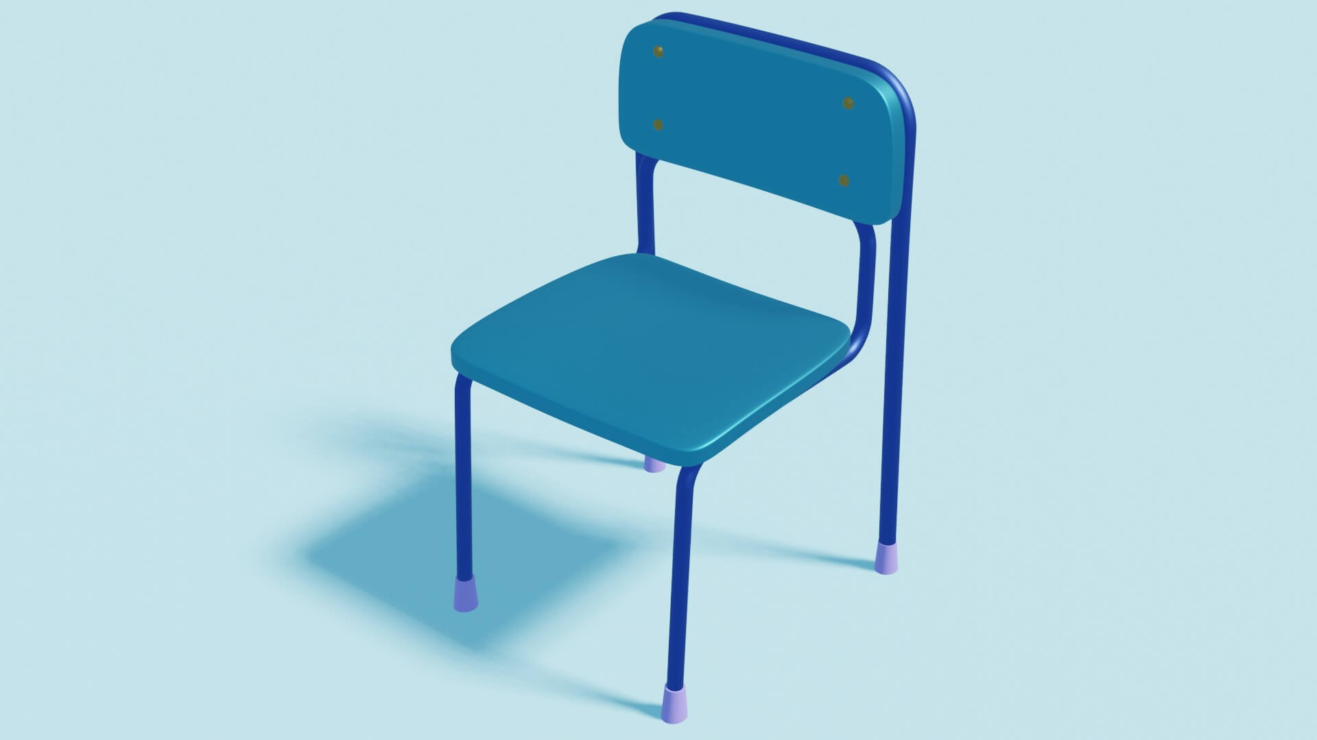 School Chair - 3D Model by ilham45