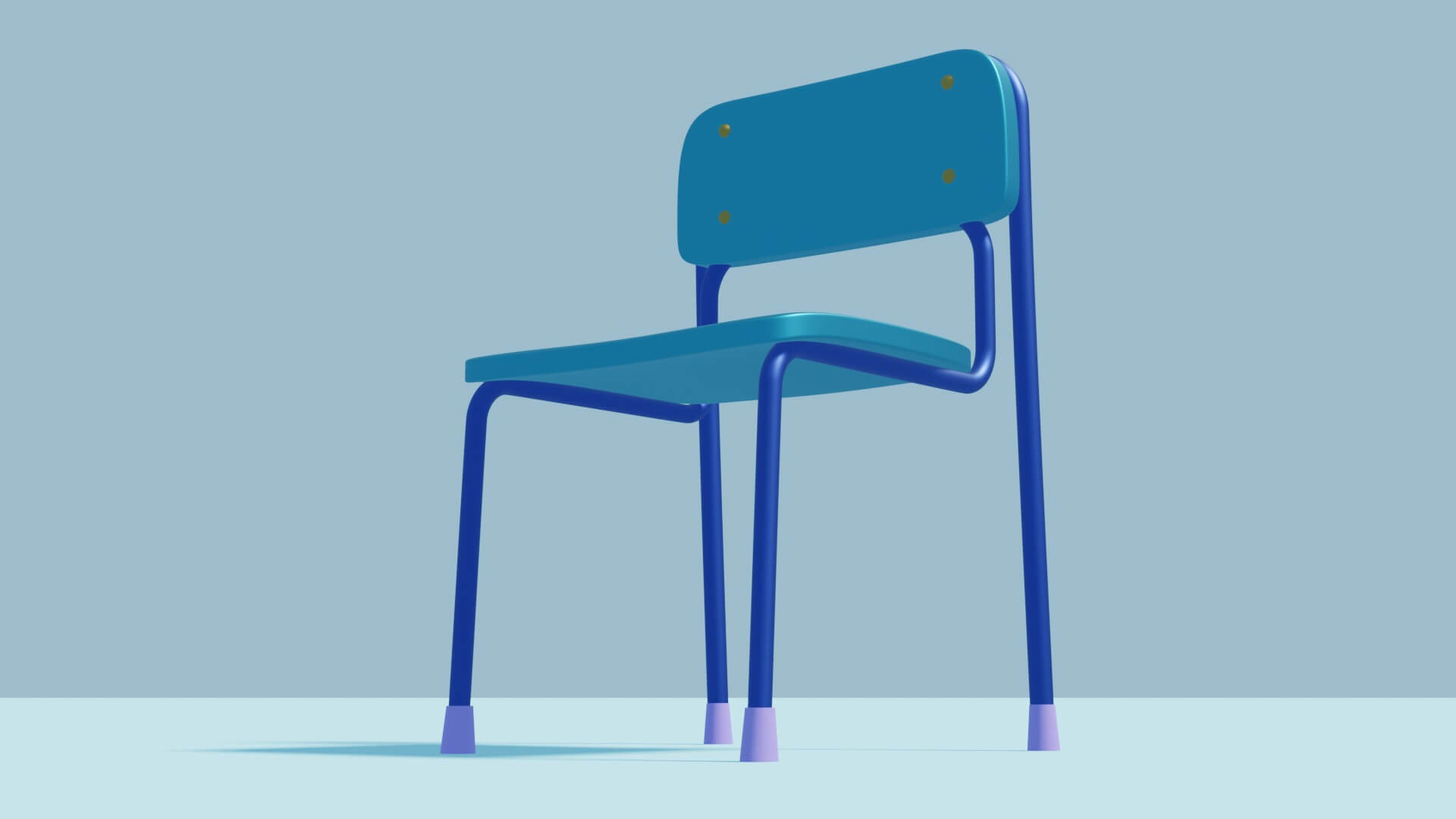 School Chair - 3D Model by ilham45