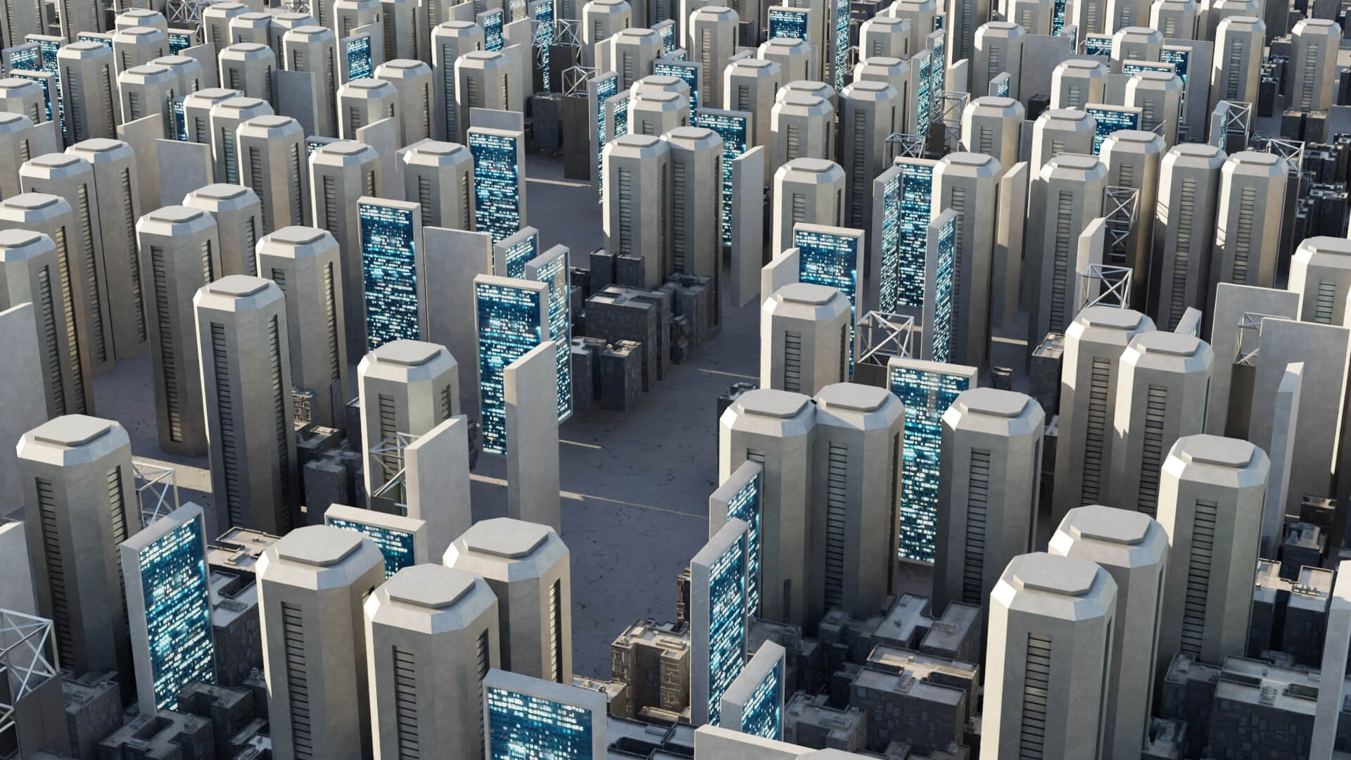 Sci-Fi City Buildings 03 3D Model by ilham45