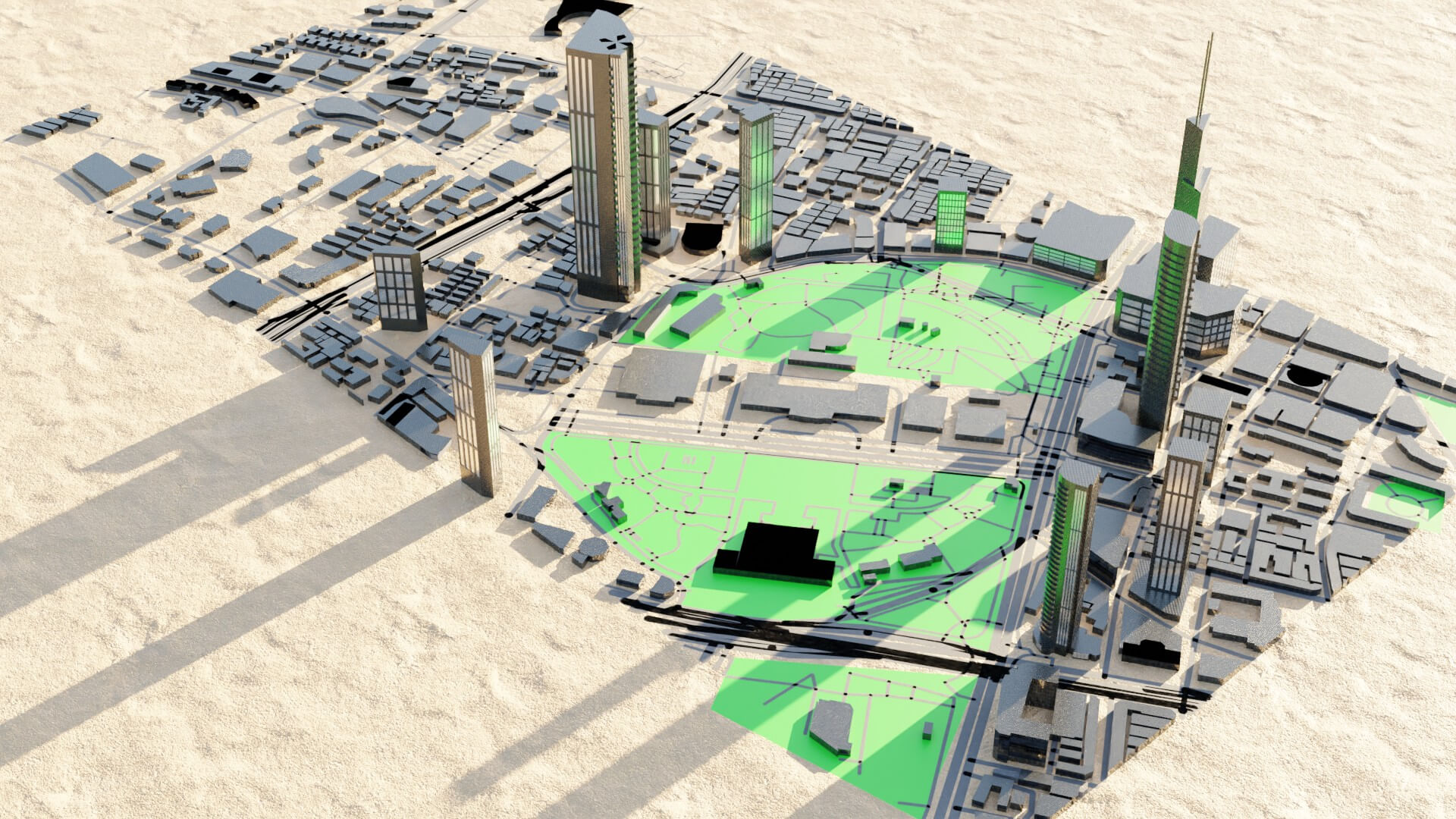 Shanghai China Citymap Building - 3D Model by ilham45