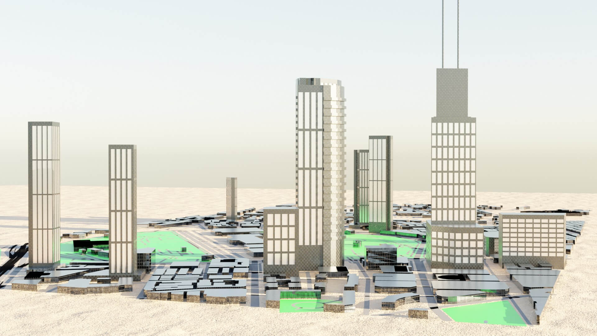 Shanghai China Citymap Building - 3D Model by ilham45