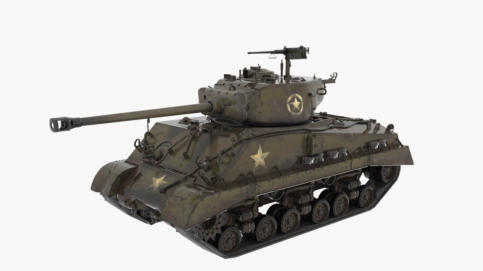 Sherman Tank - 3D Model by ilham45