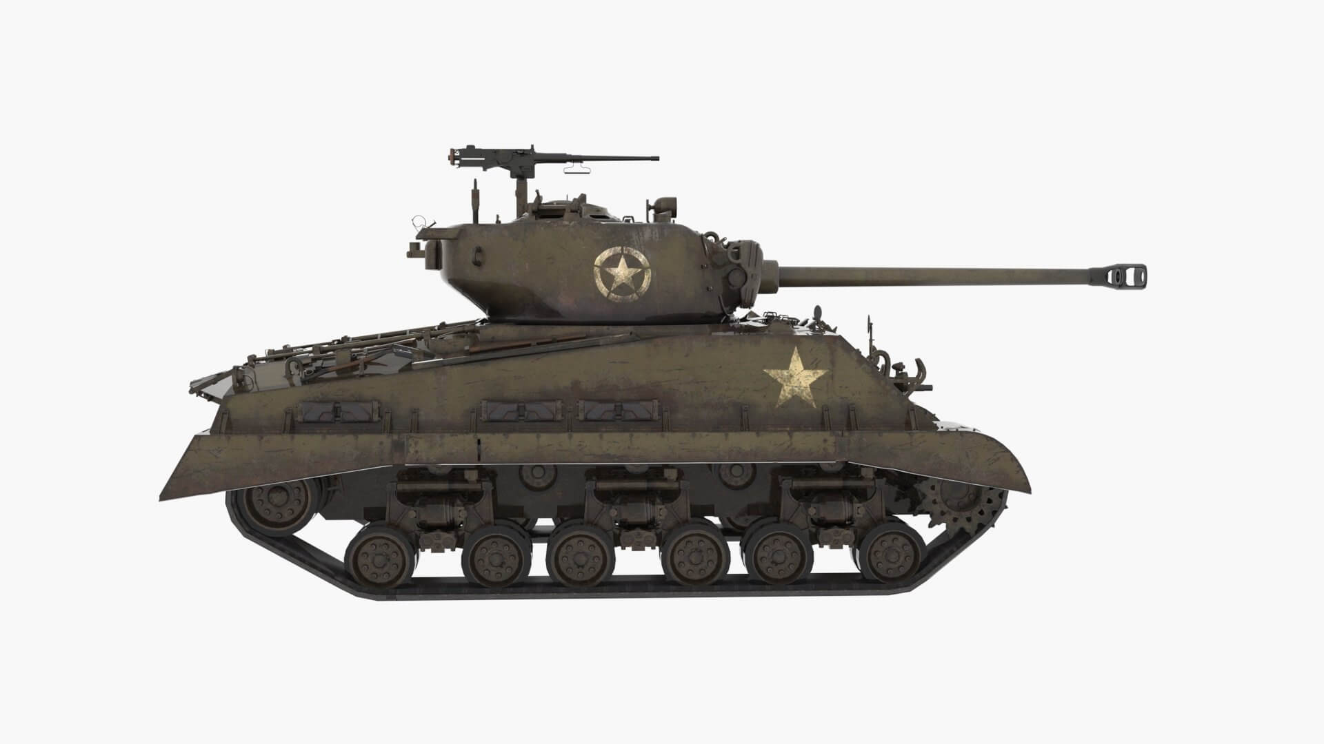 Sherman Tank - 3D Model by ilham45